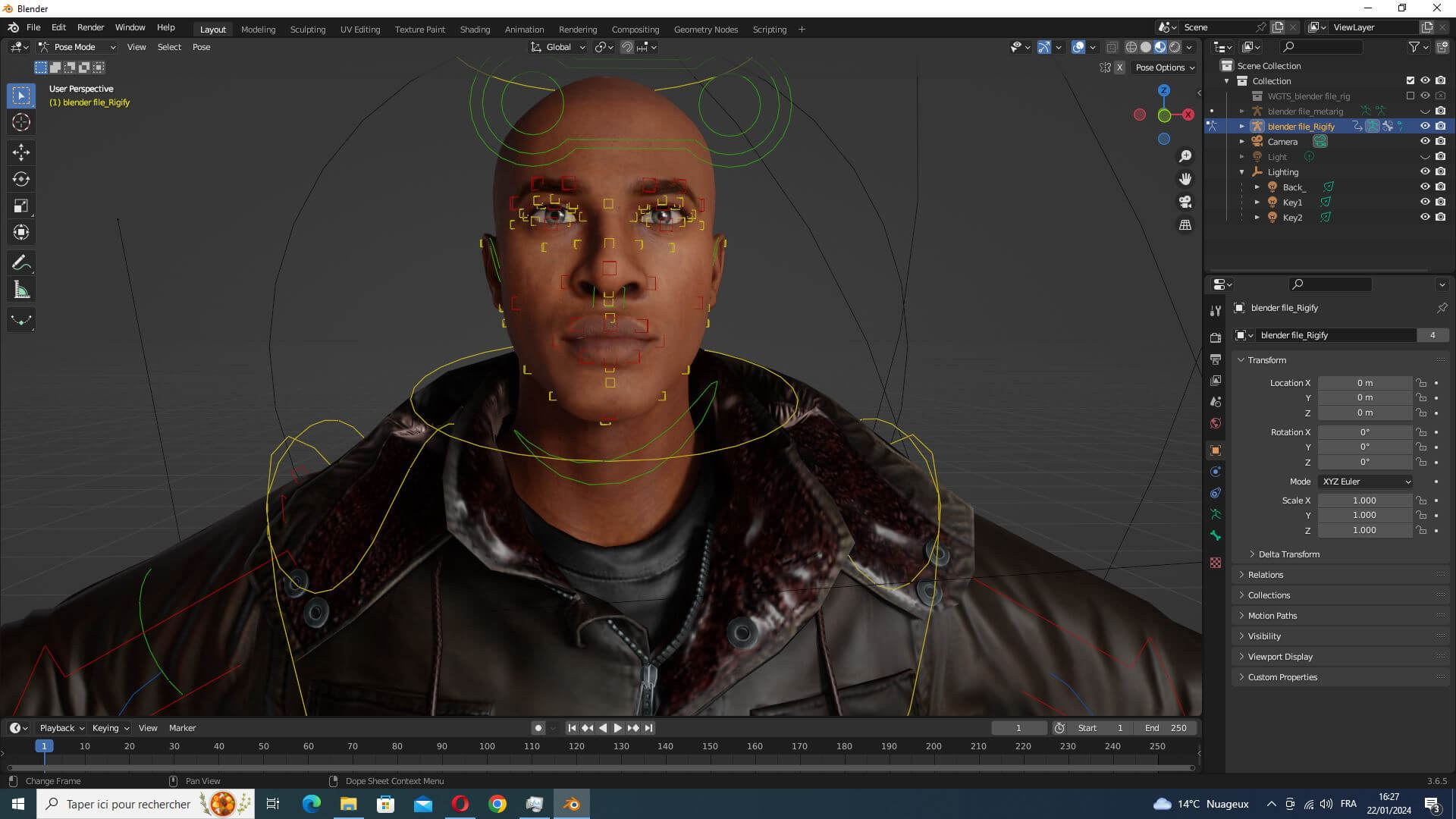 Realistic Father Marcus - 3D Model by khaloui