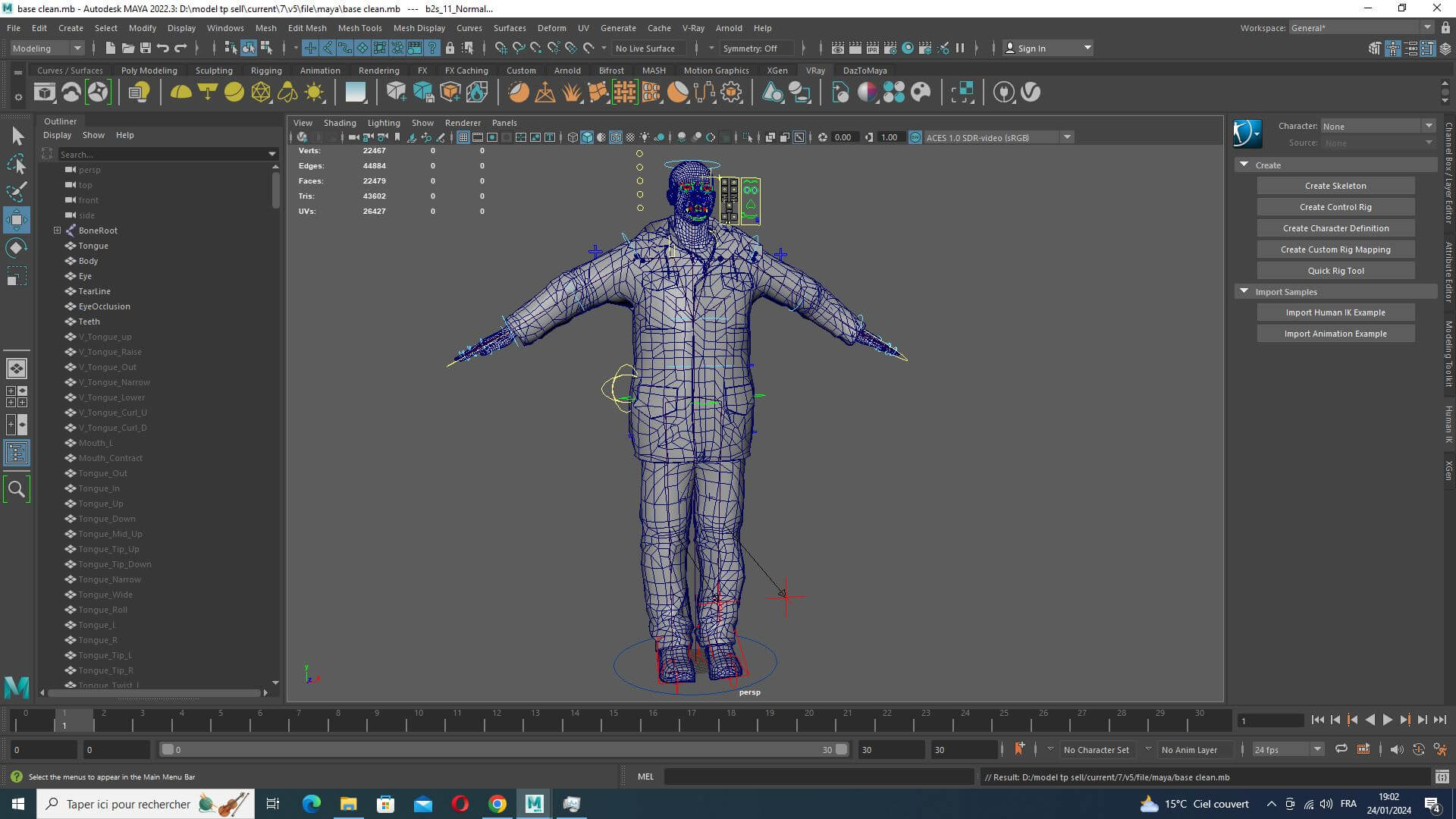 Realistic Father Marcus - 3D Model by khaloui