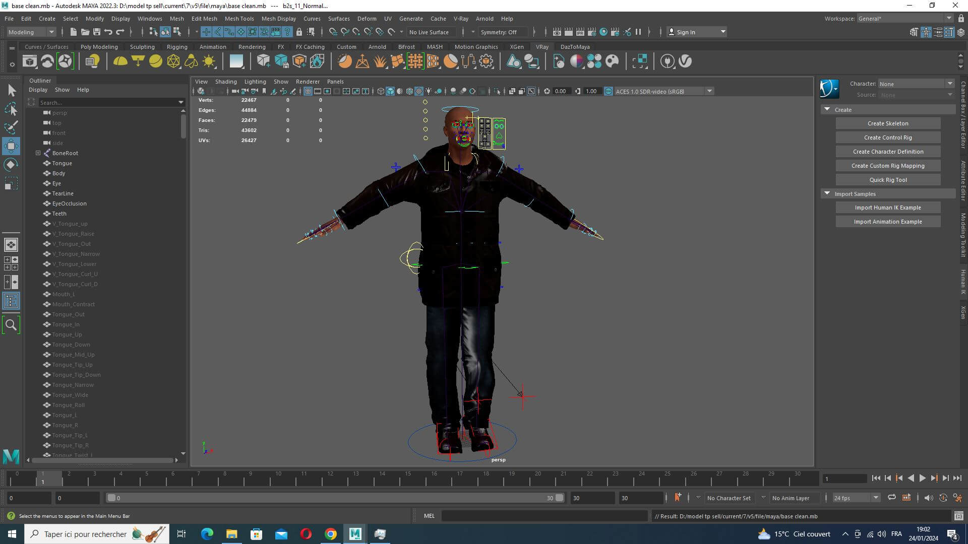 Realistic Father Marcus - 3D Model by khaloui