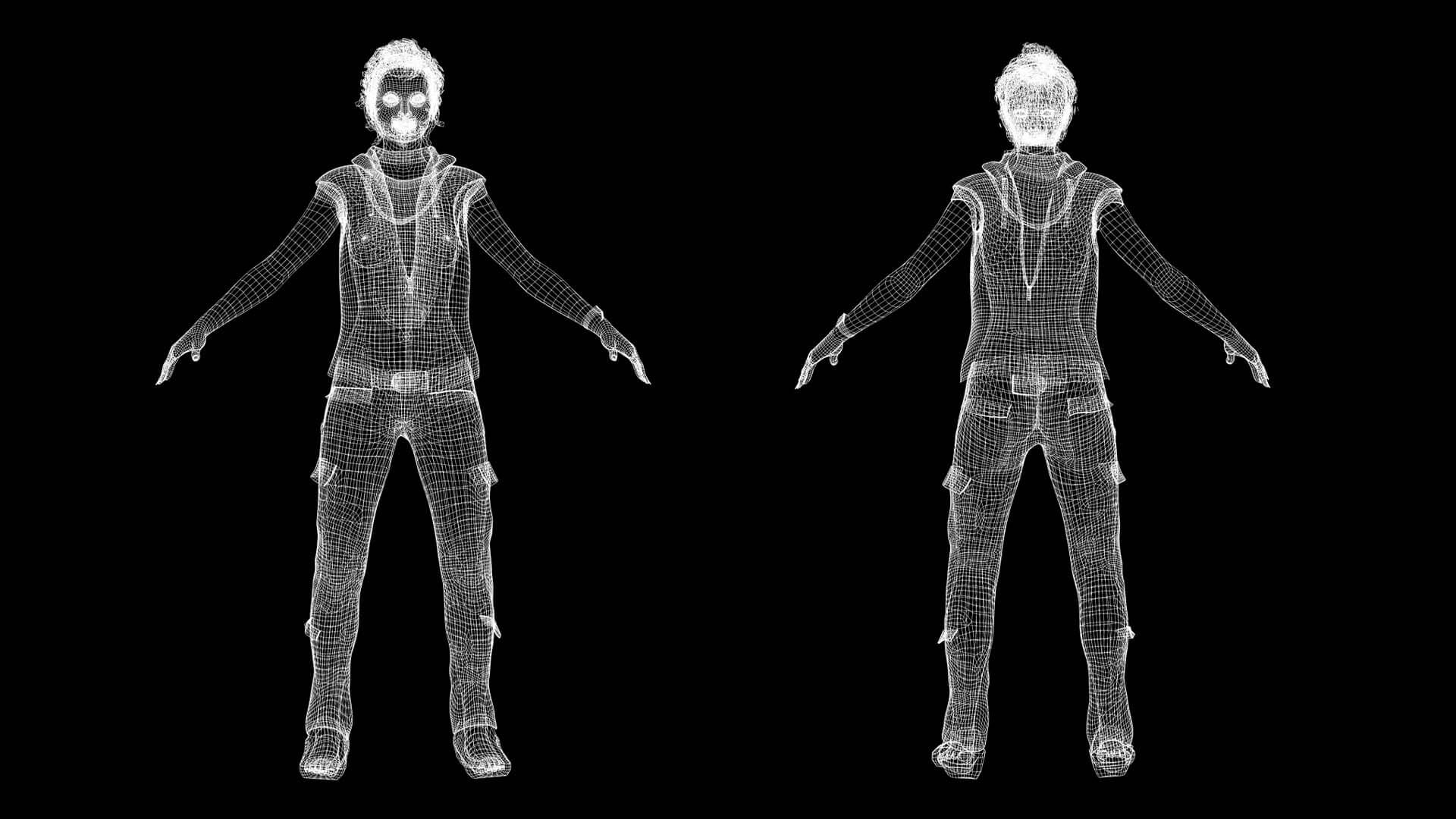 Realistic Female Adventurer 3D Model With Detailed Textures by khaloui