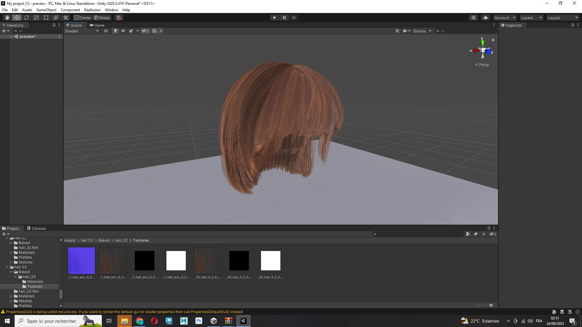 Realistic Female Bob Hair Style Low Poly - 3D Model by khaloui