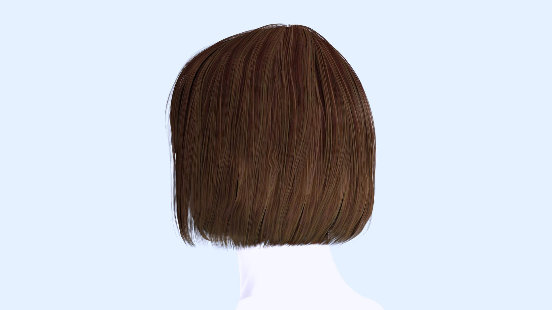 Female Bob Hair - 3D Model by khaloui