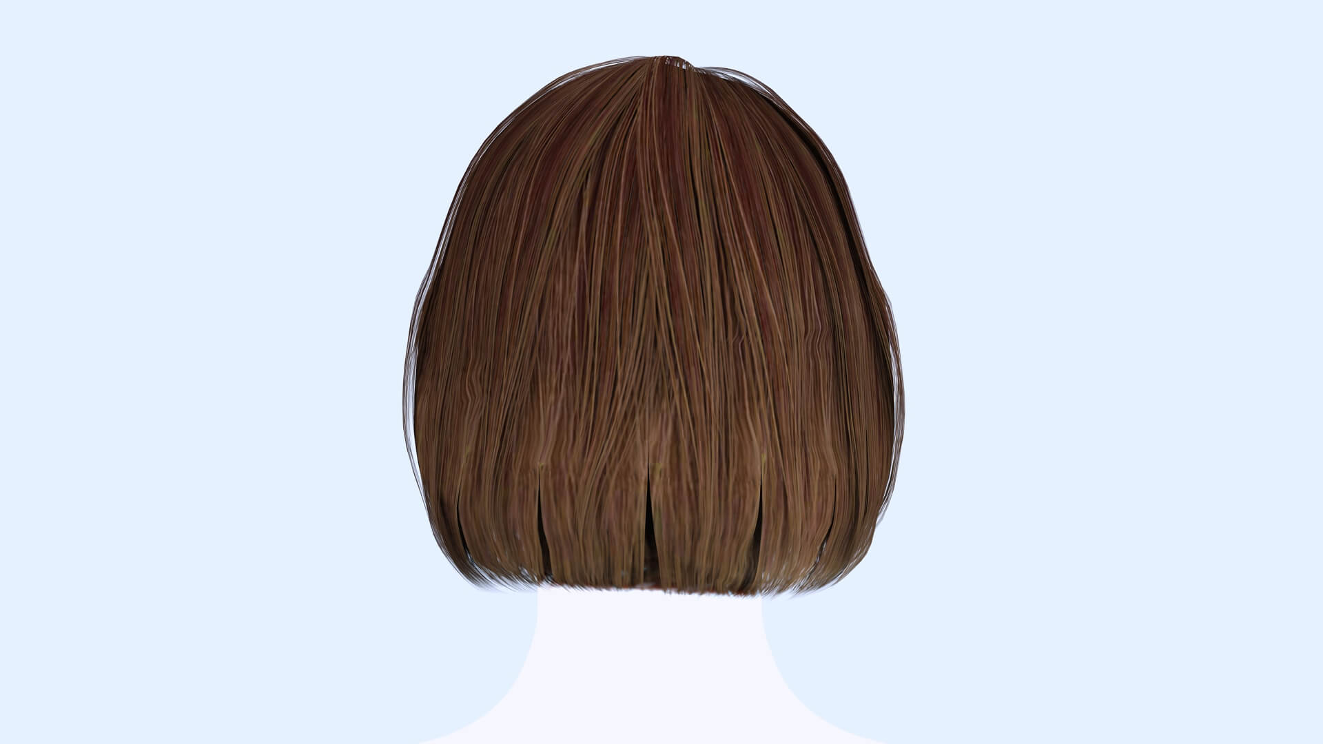 Realistic Female Bob Hair - 3D Model by khaloui