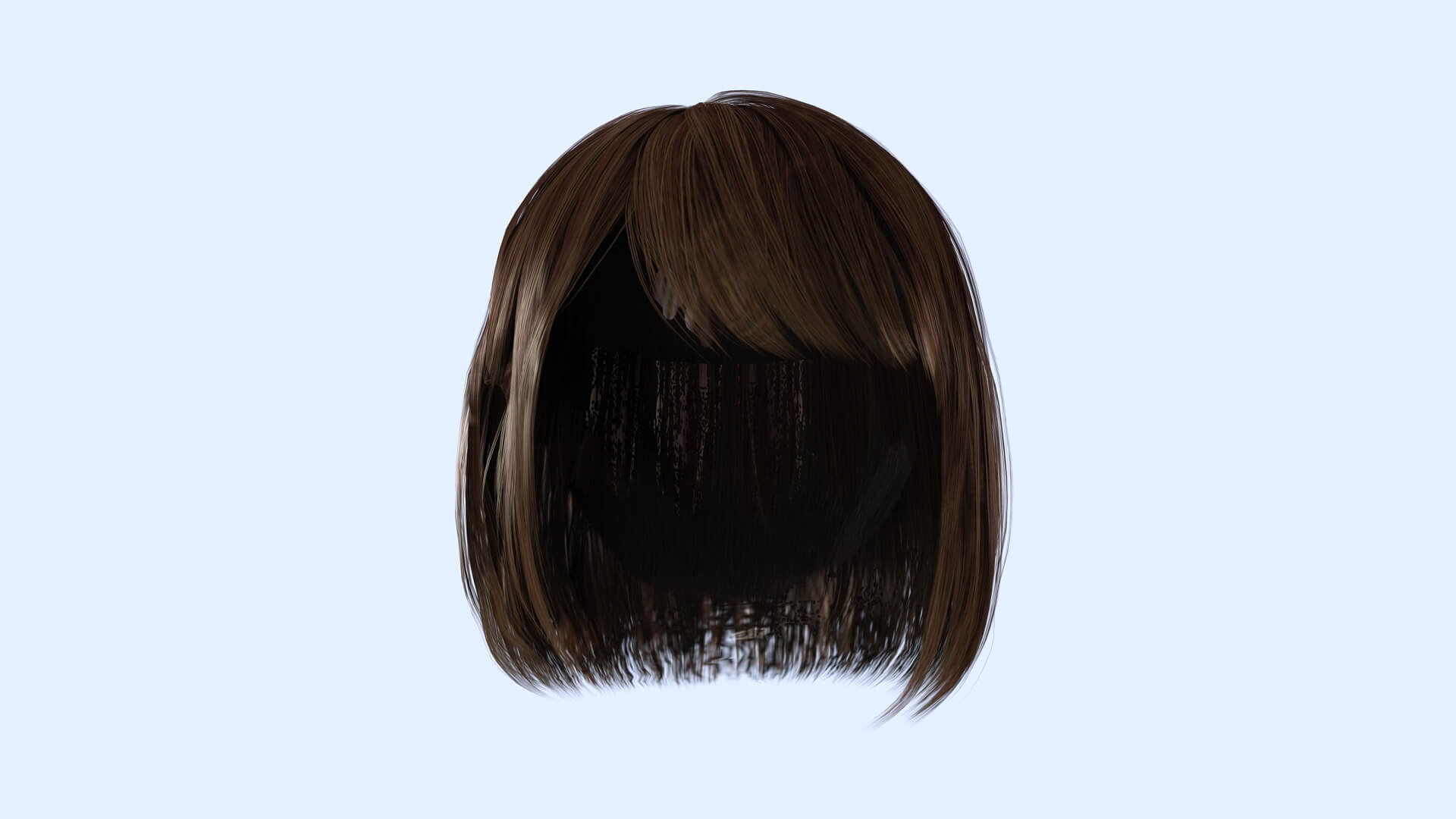 Realistic Female Bob Hair - 3D Model by khaloui