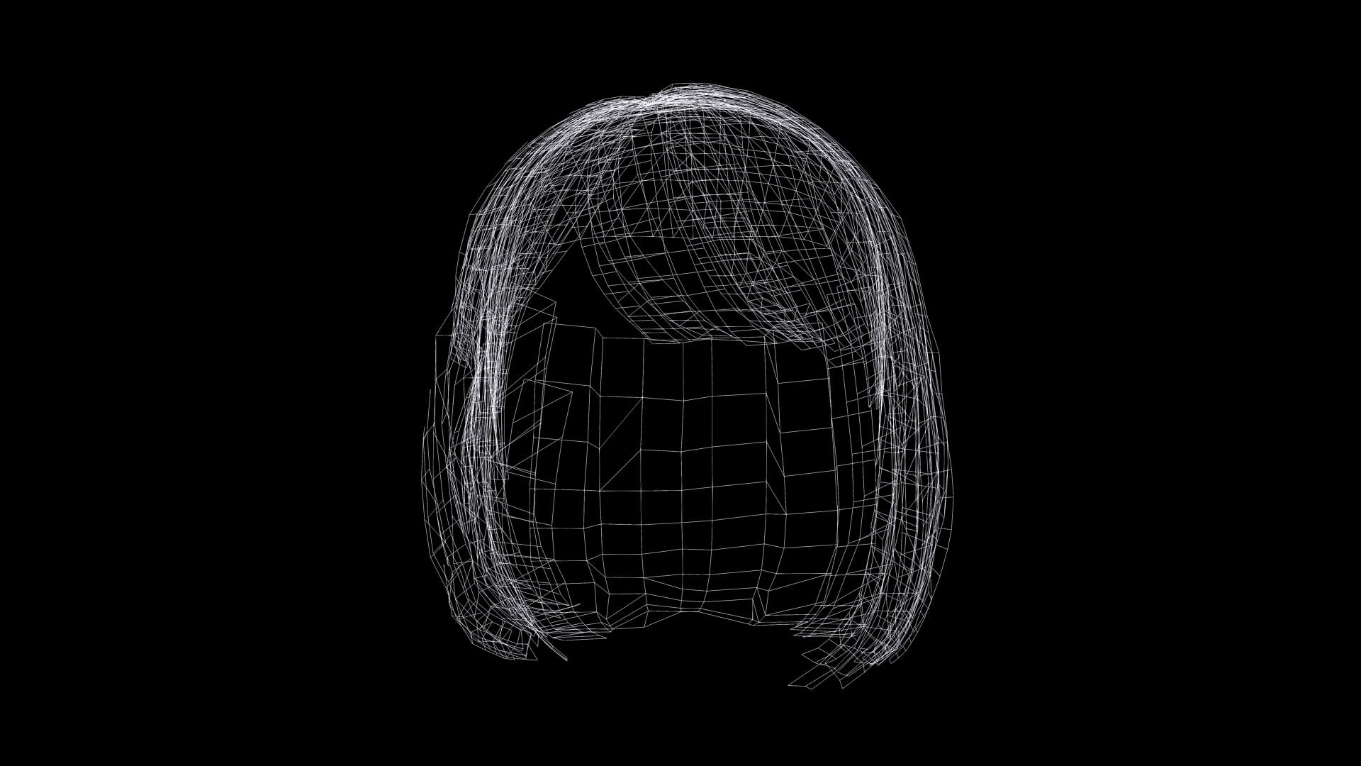 Female Bob Hair - 3D Model by khaloui