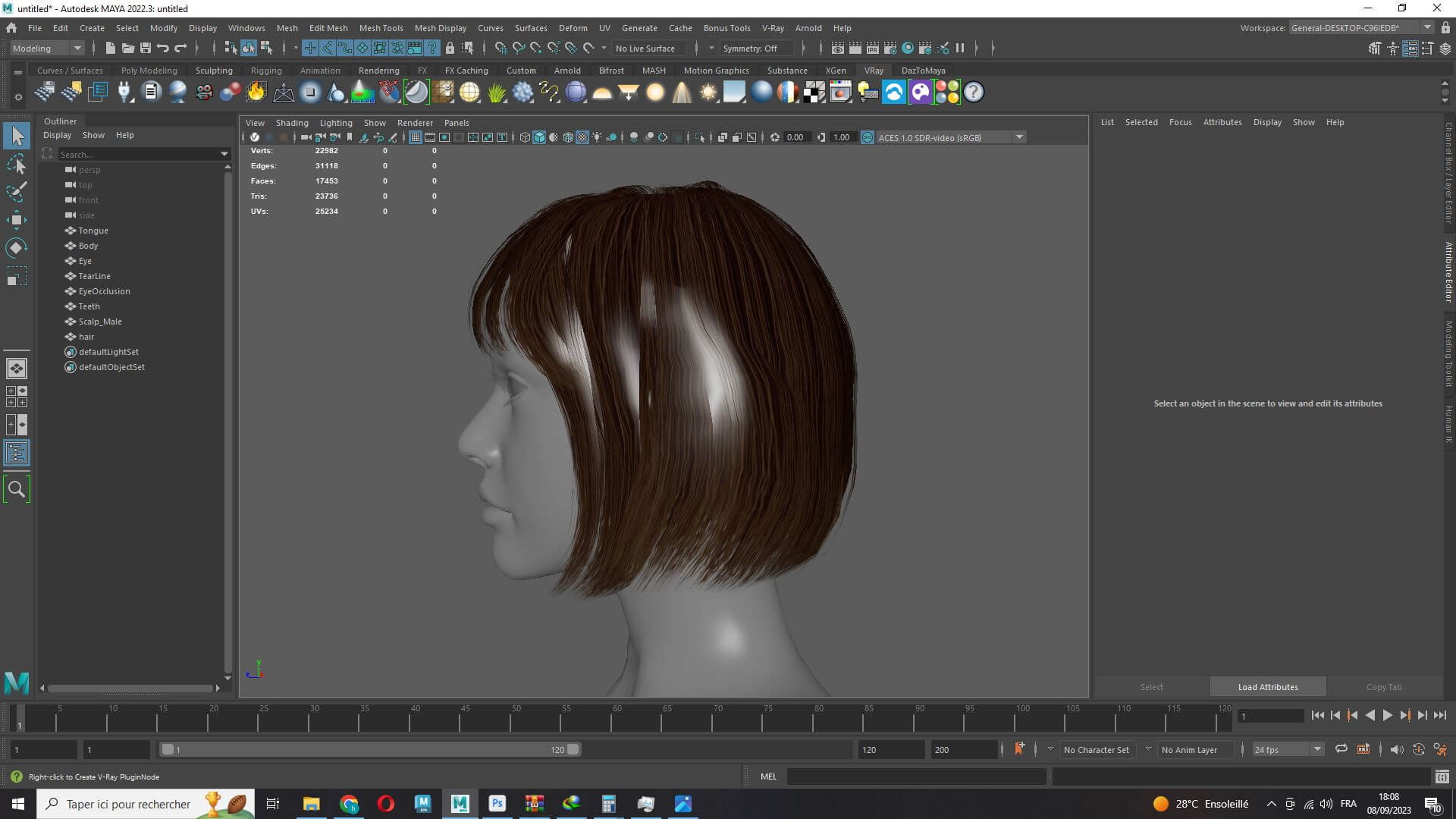 Female Bob Hair - 3D Model by khaloui