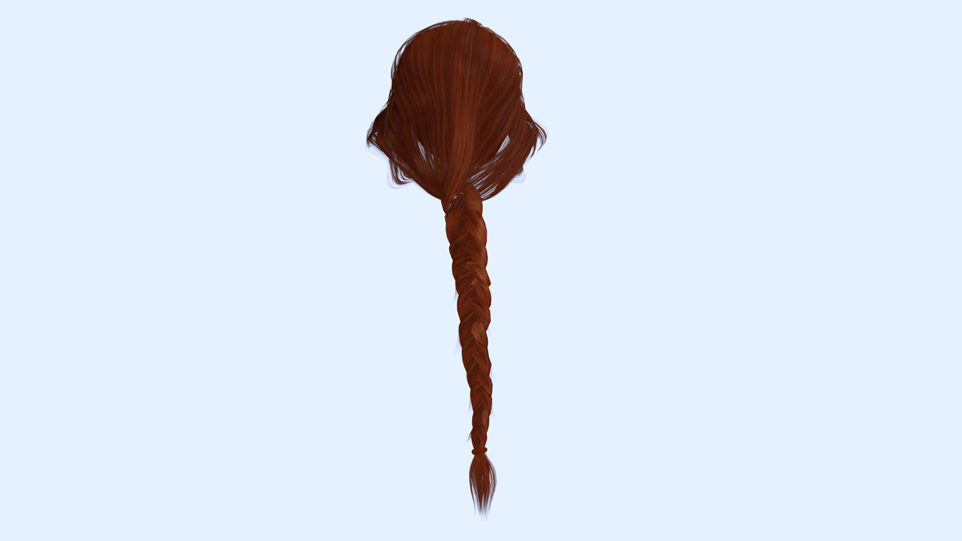 Realistic Female Braided Hair - 3D Model by khaloui