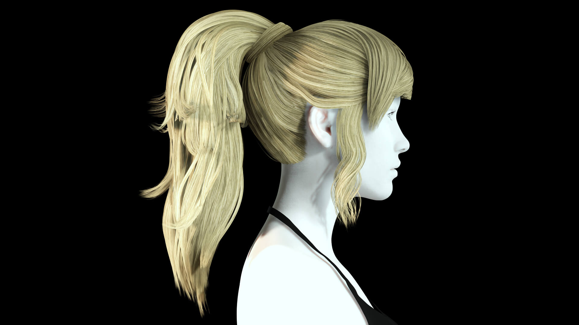 Female Hair Band - 3D Model by khaloui