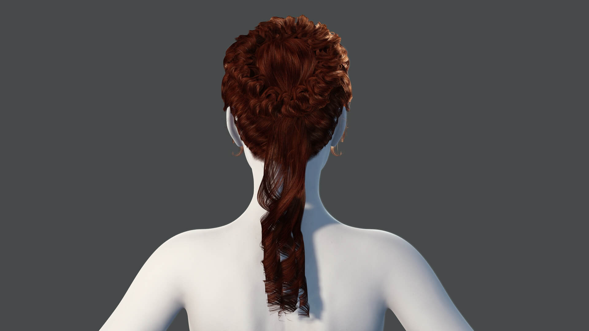 Female Hair Colorable - 3D Model by khaloui
