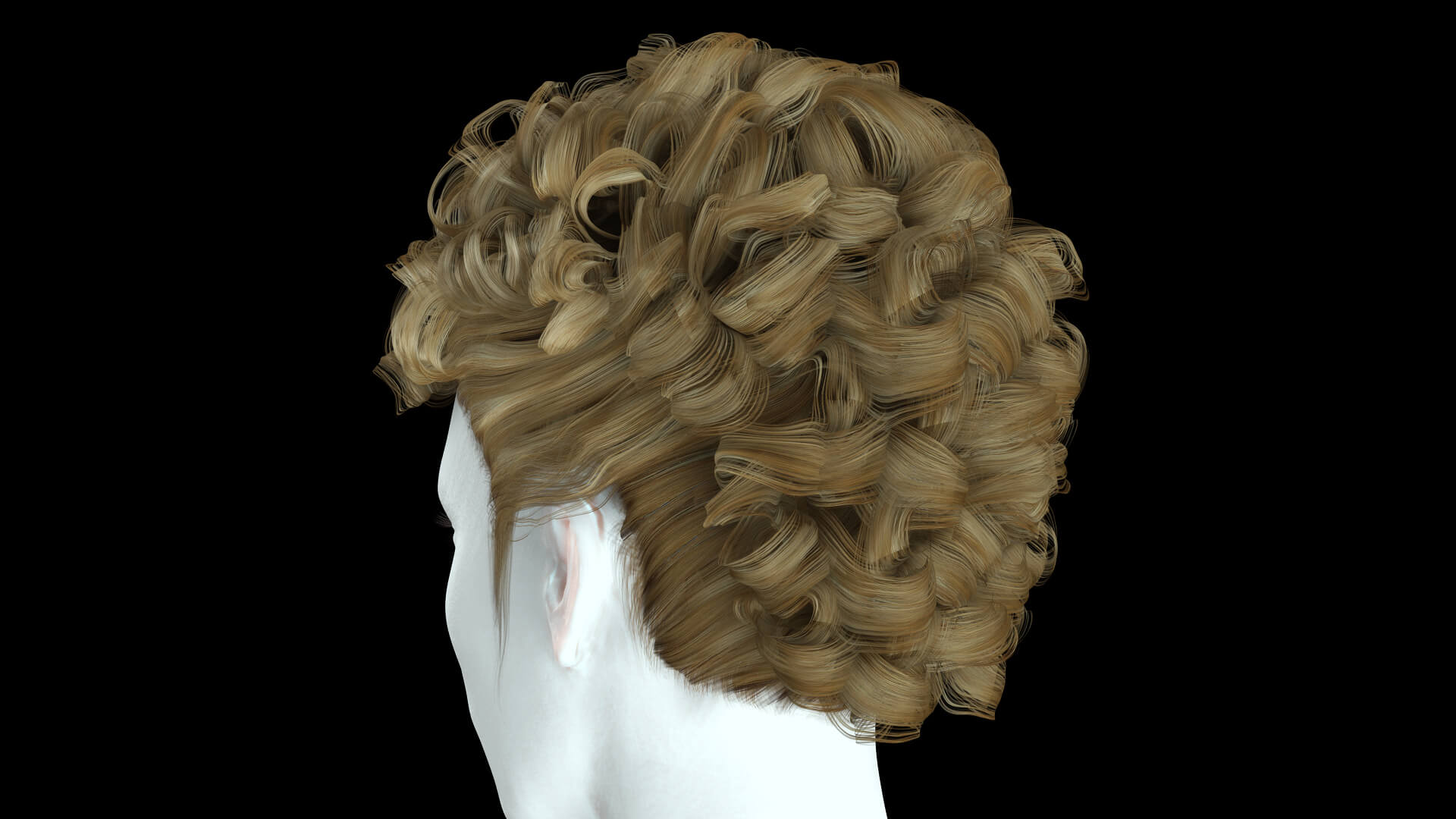 Realistic Female Hair Modern - 3D Model by khaloui