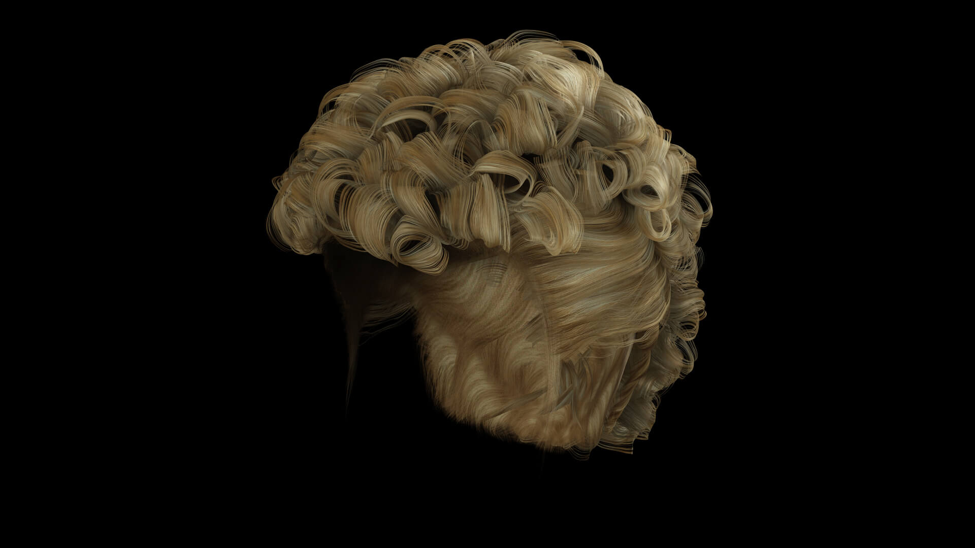 Realistic Female Hair Modern - 3D Model by khaloui