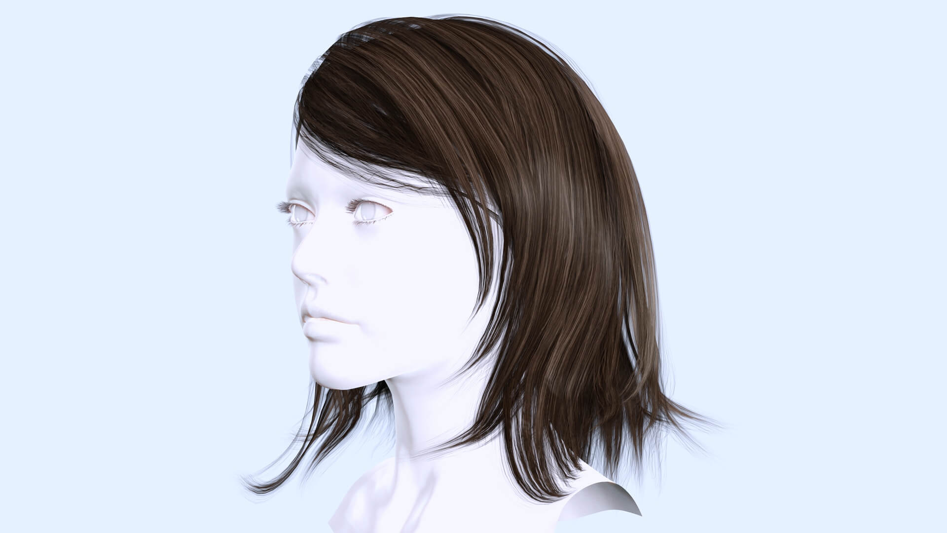 Female Hairstyle - 3D Model by khaloui