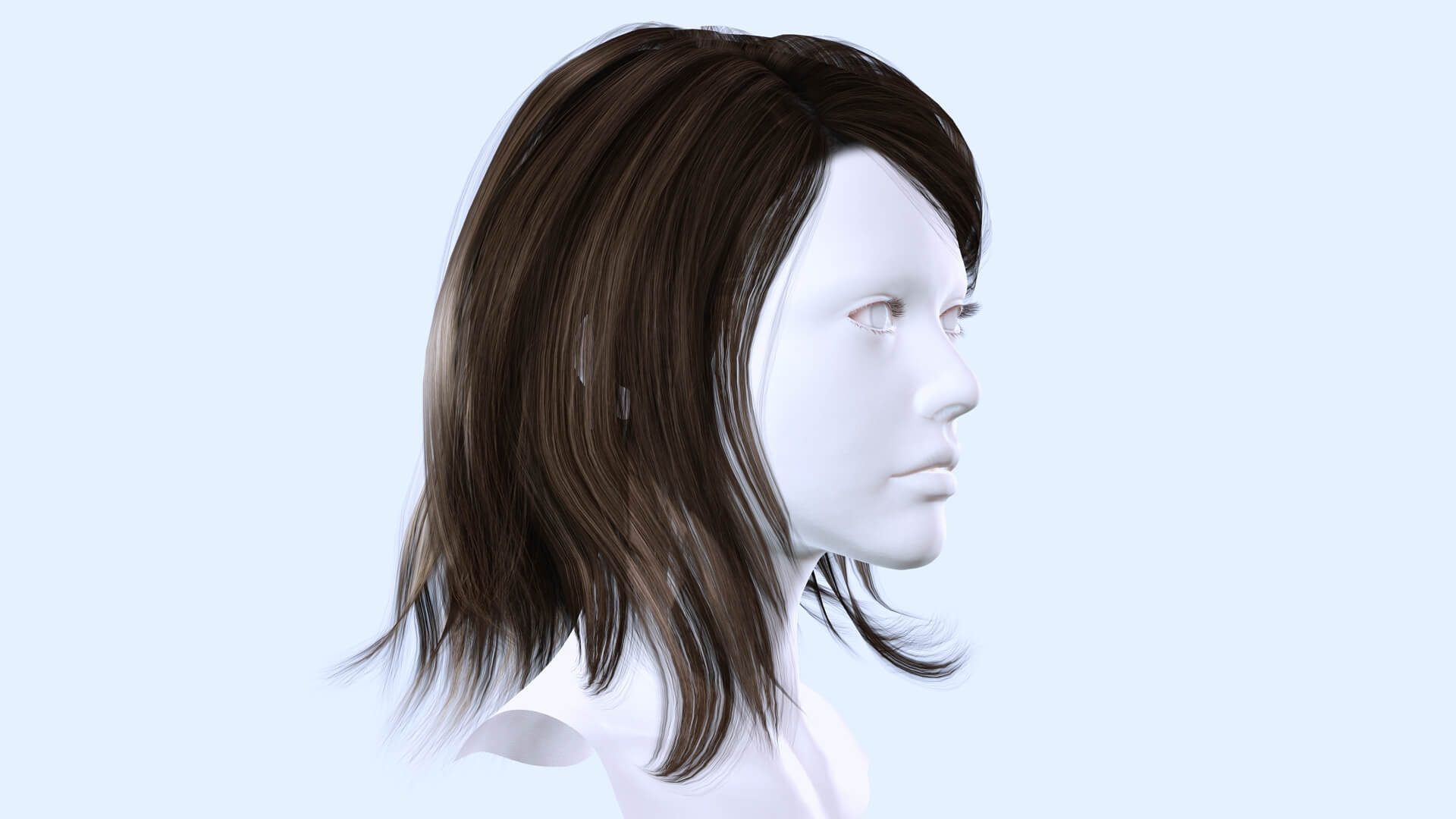 Female Hairstyle - 3D Model by khaloui