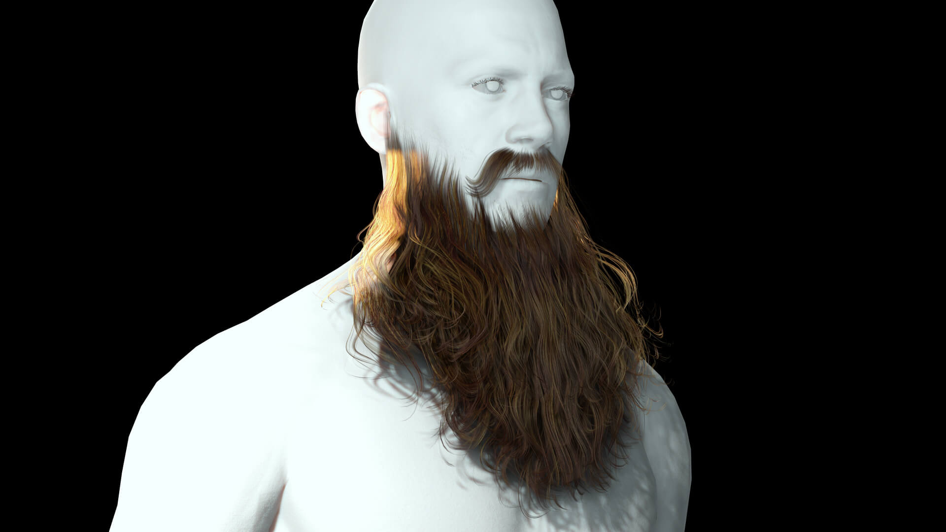 Full Beard - 3D Model by khaloui
