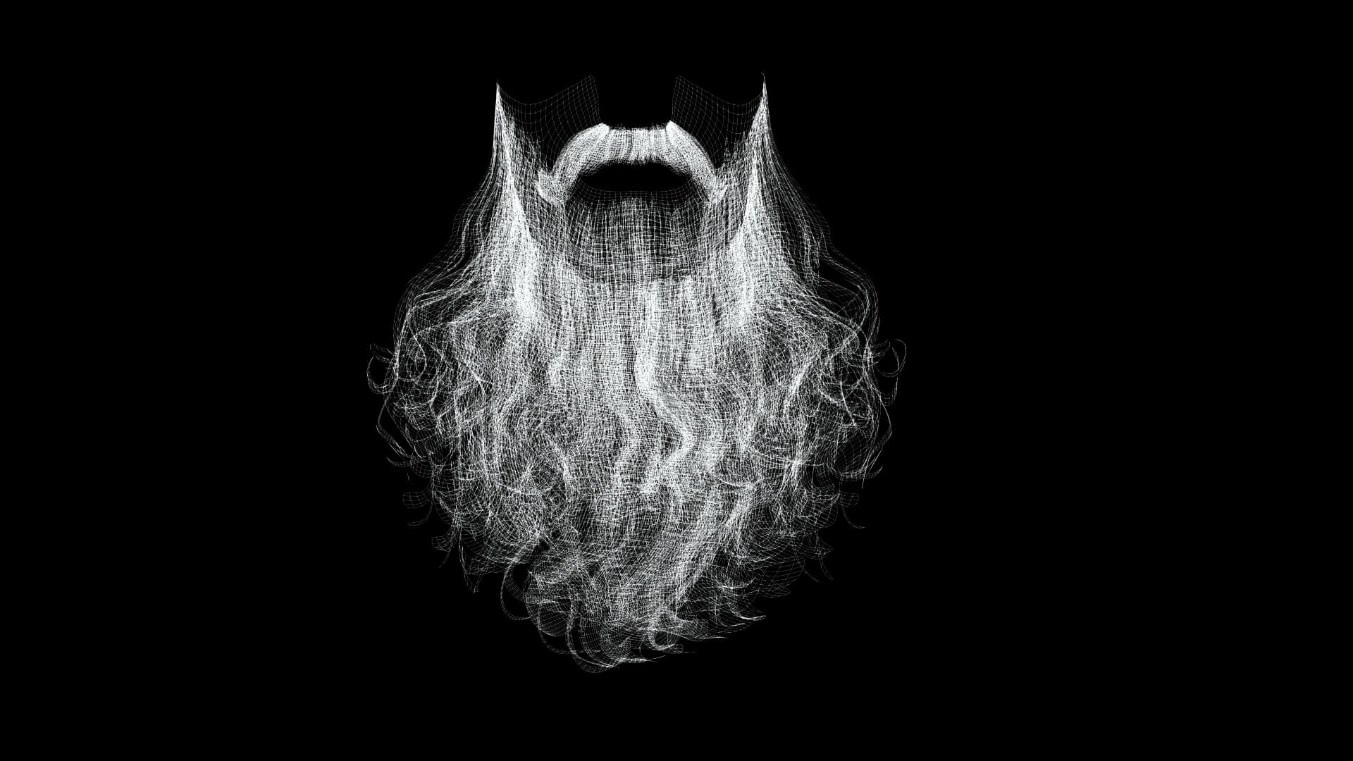 Full Beard - 3D Model by khaloui