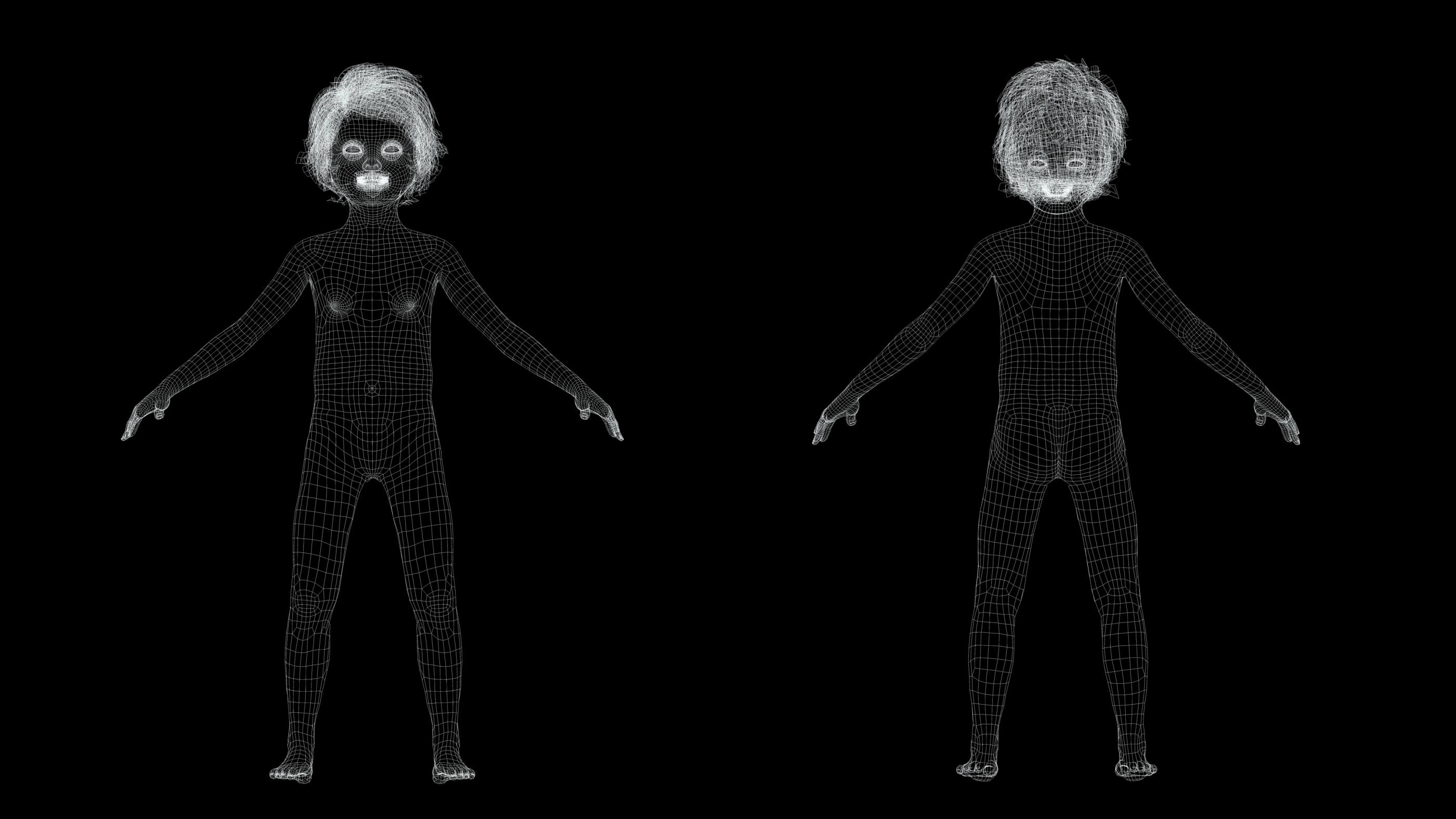 Girl Brown 3d Model By Khaloui