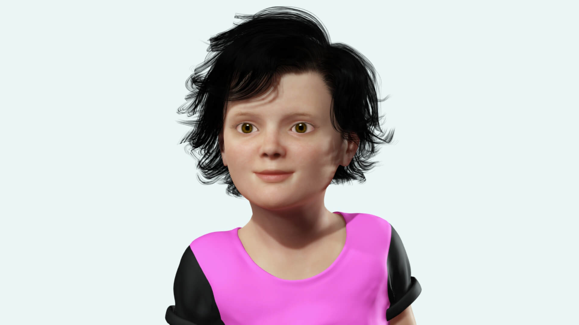 Girl - 3D Model by khaloui