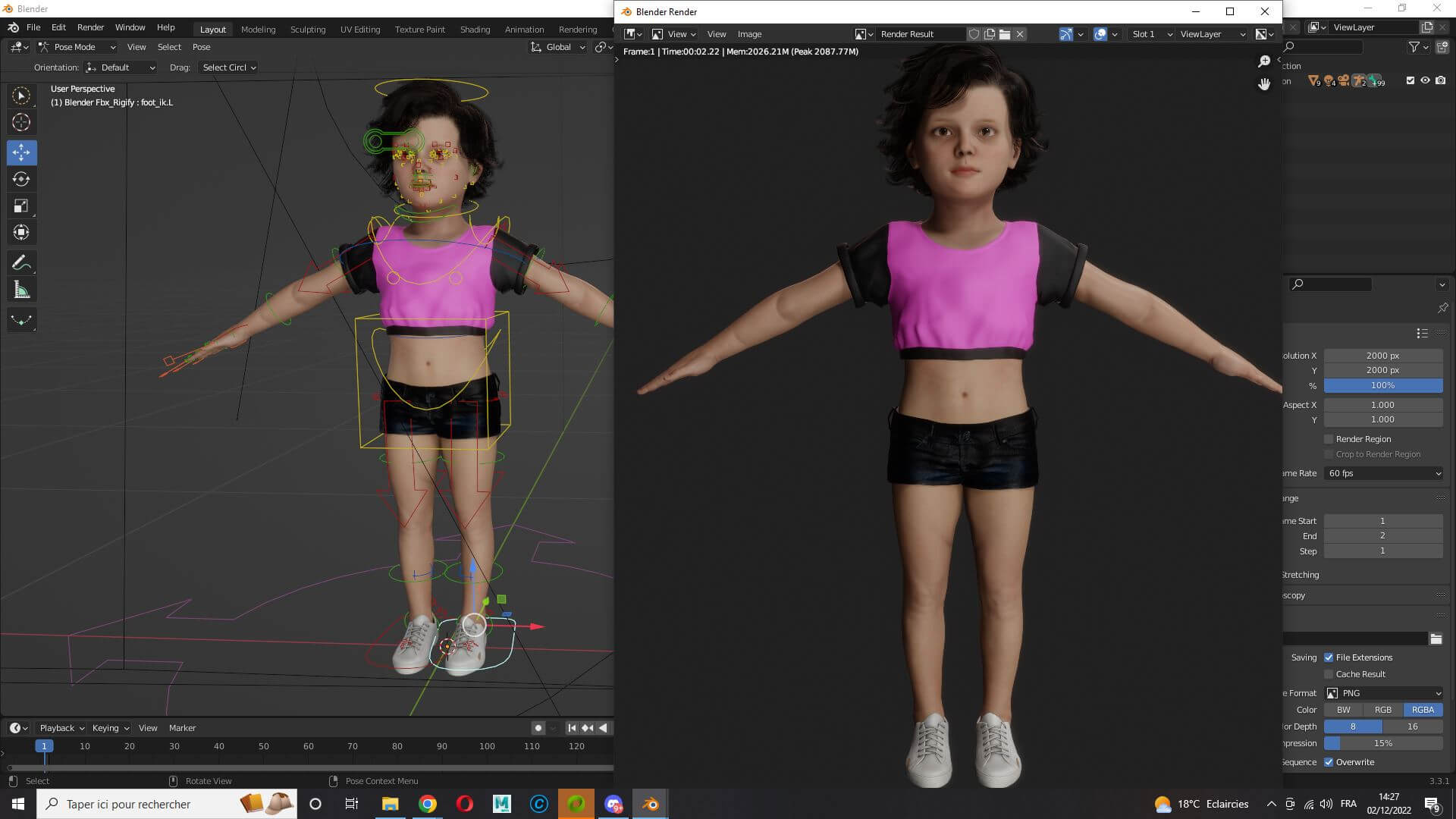 Girl 3d Model By Khaloui