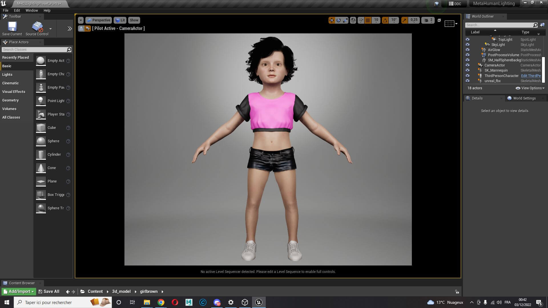 Girl 3d Model By Khaloui
