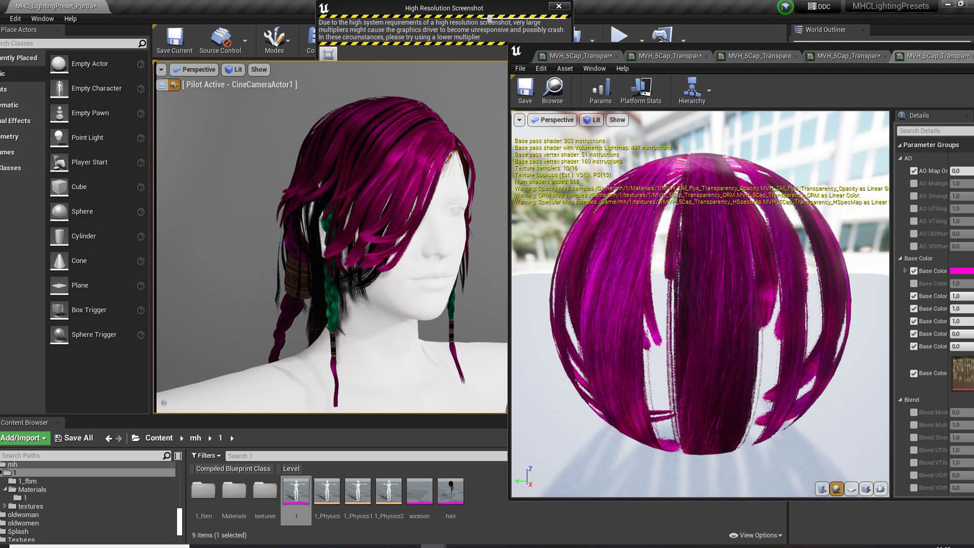 Realistic Hair Braid Realtime Low Poly - 3D Model by khaloui