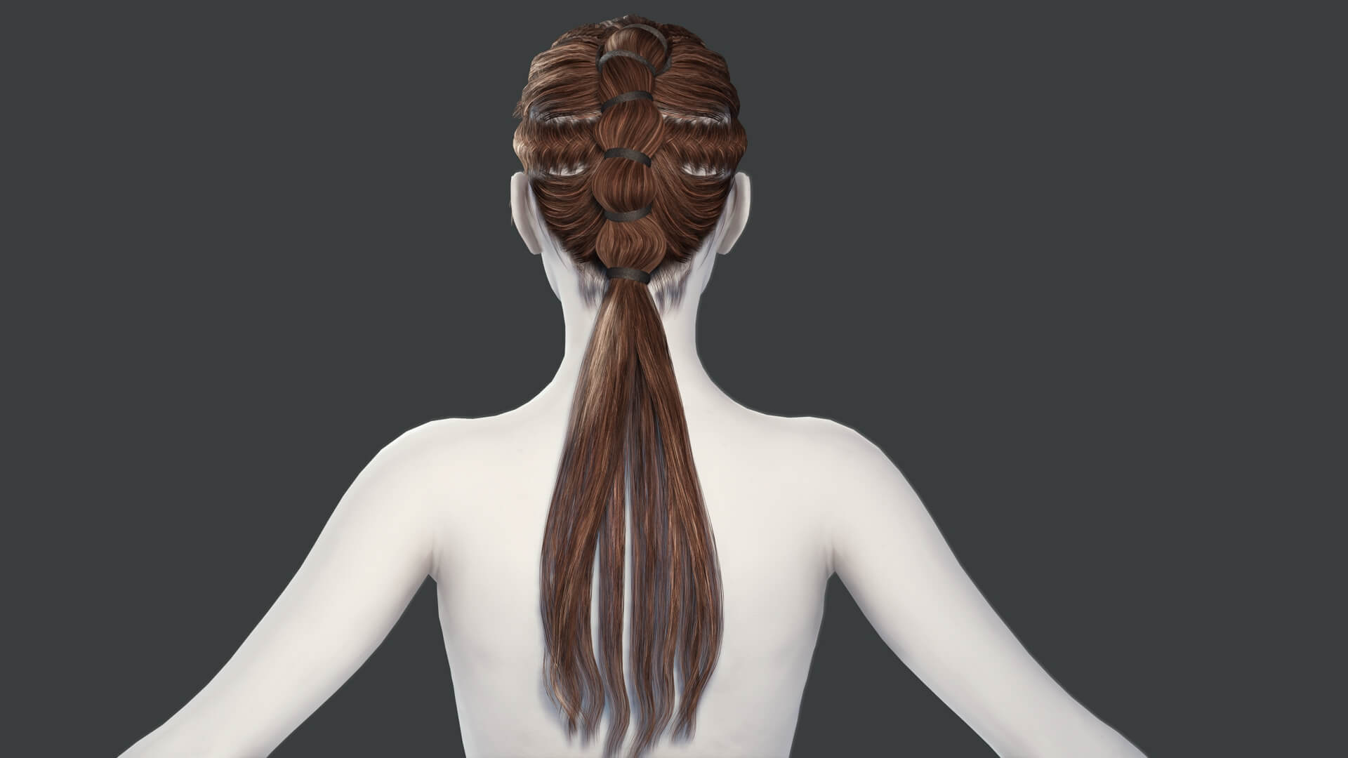 Hair Braid Viking - 3D Model by khaloui