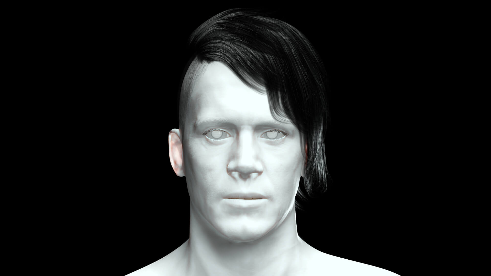 Hair Cyberpunk - 3D Model by khaloui