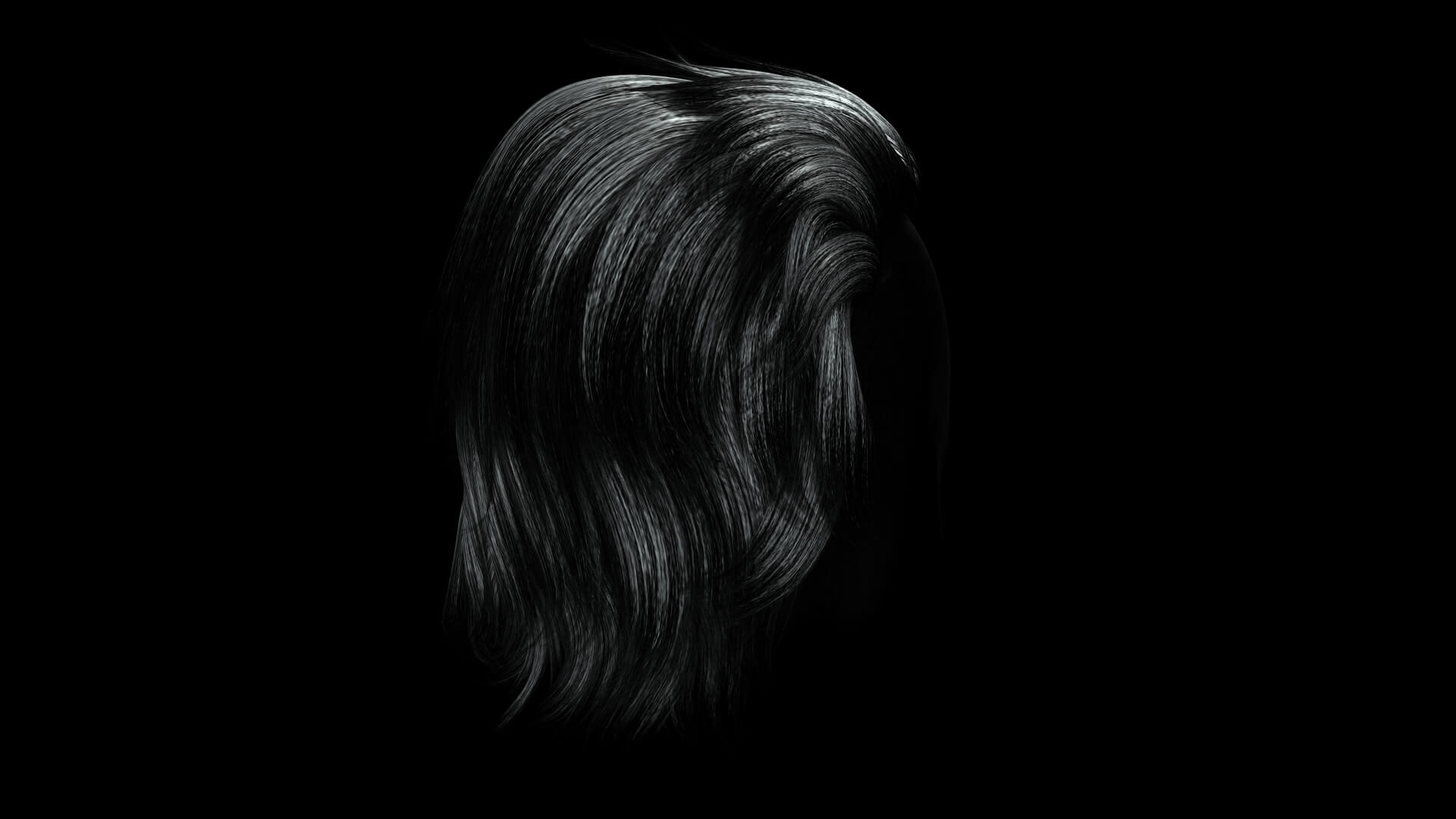 Hair Cyberpunk - 3D Model by khaloui