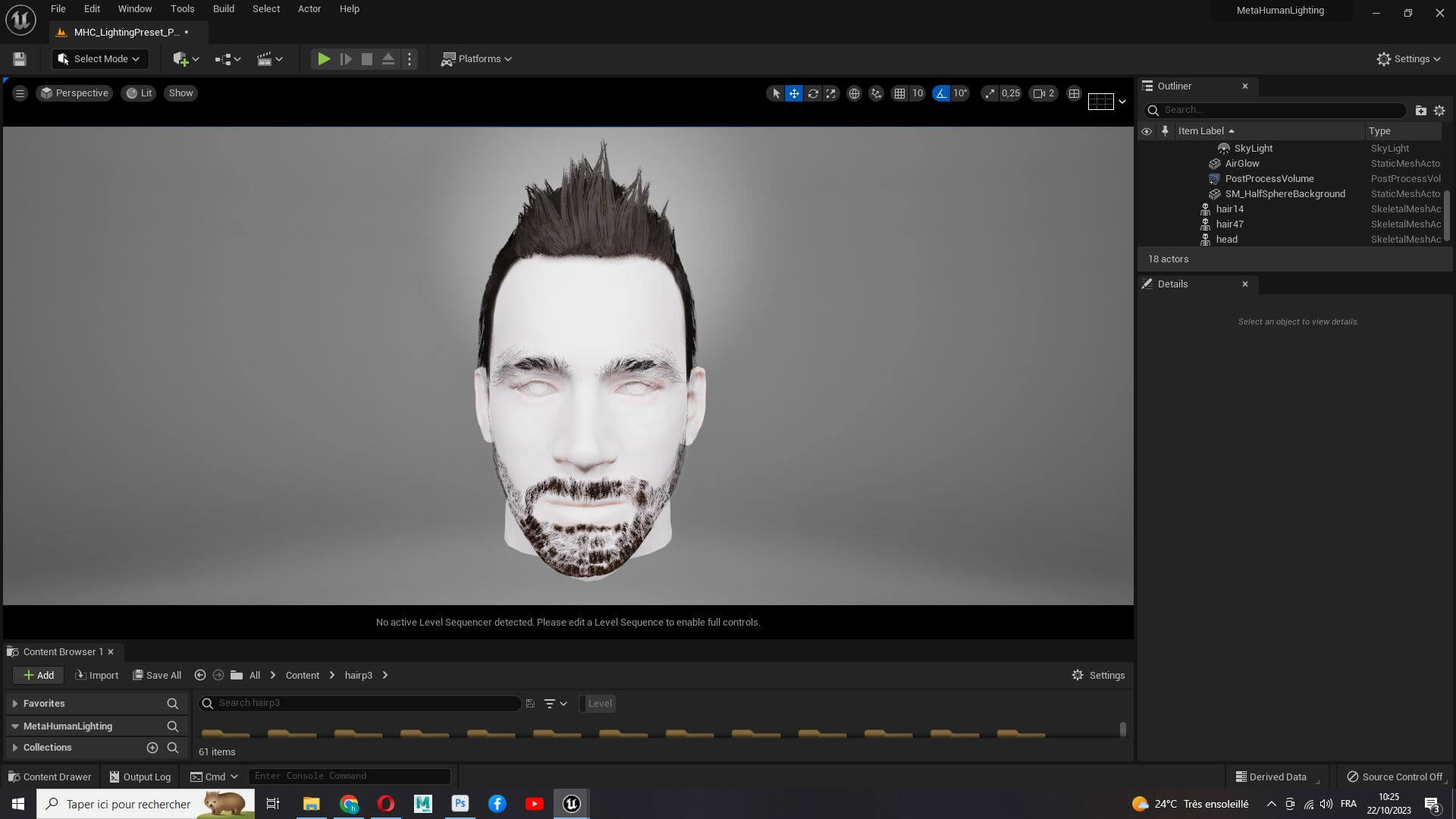 Realistic Hair - Faux Hawk Style 3D Model by khaloui