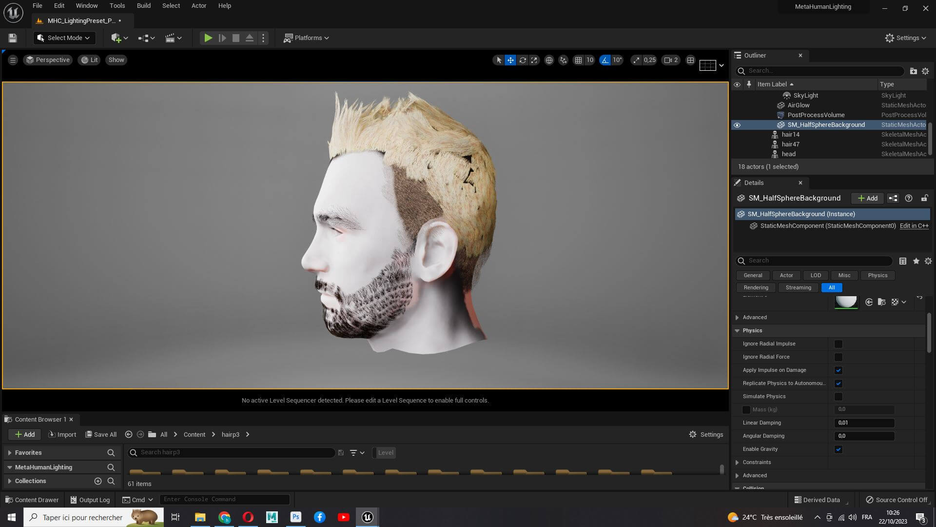 Realistic Hair - Faux Hawk Style 3D Model by khaloui