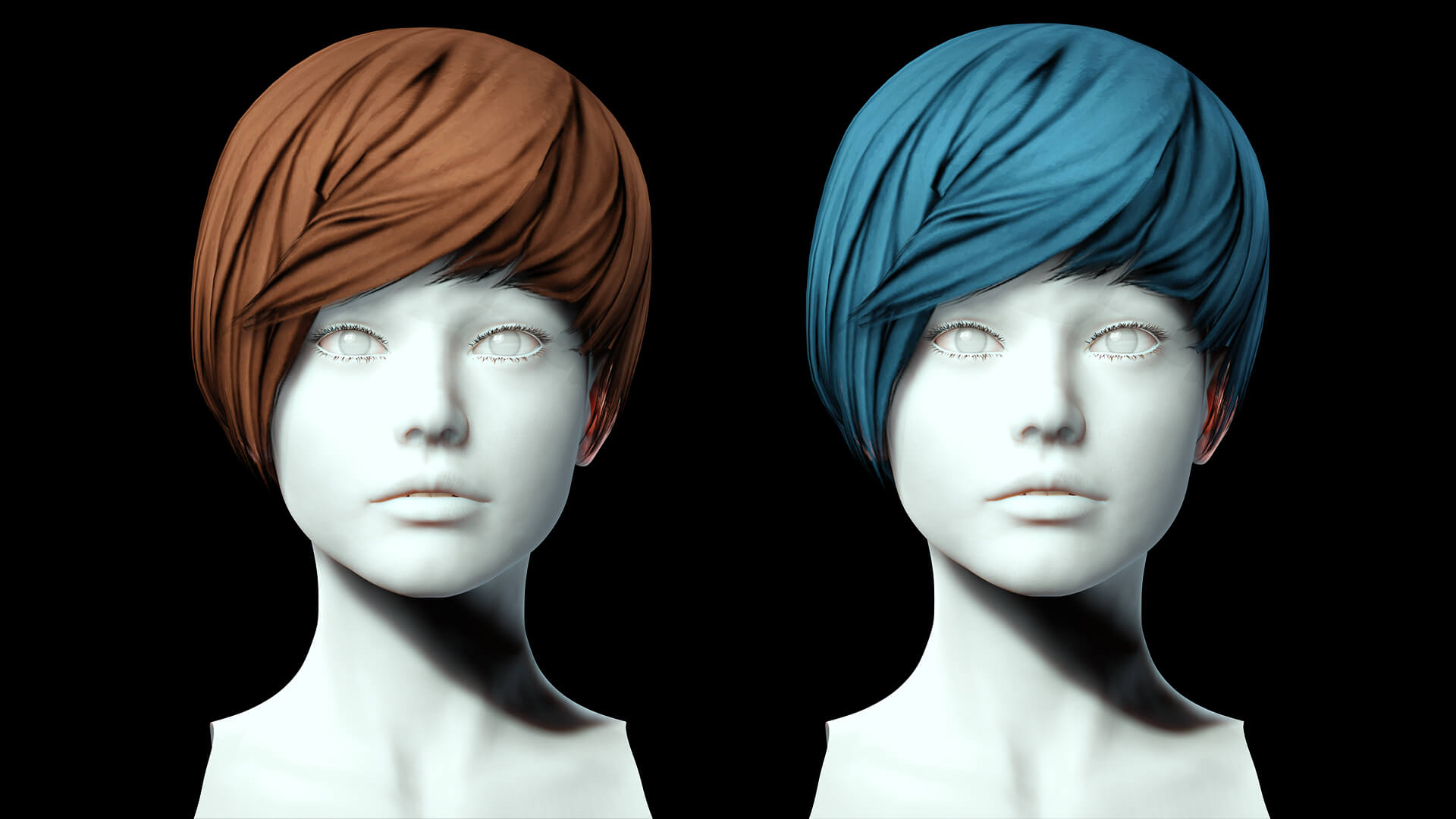 Realistic Hair for Child - 3D Model by khaloui