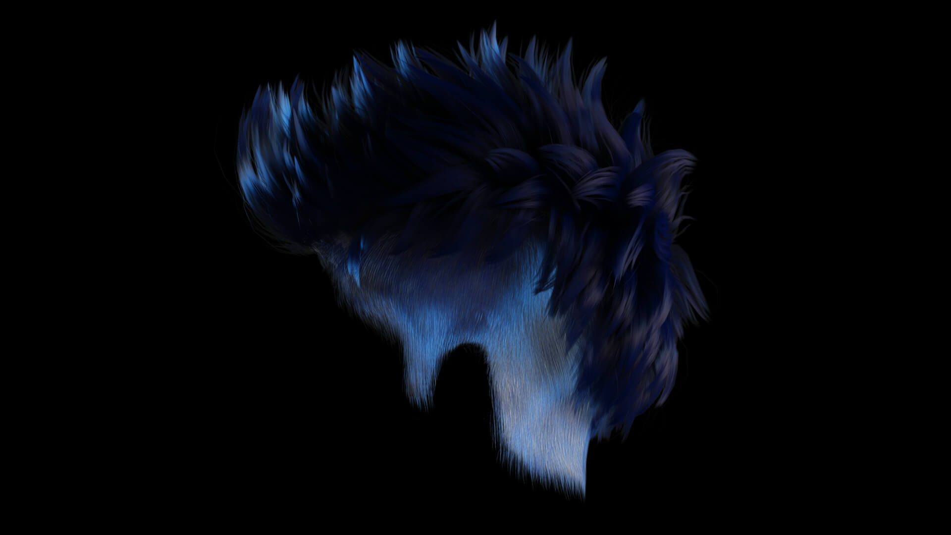 Hair Hawk Cyberpunk - 3D Model by khaloui