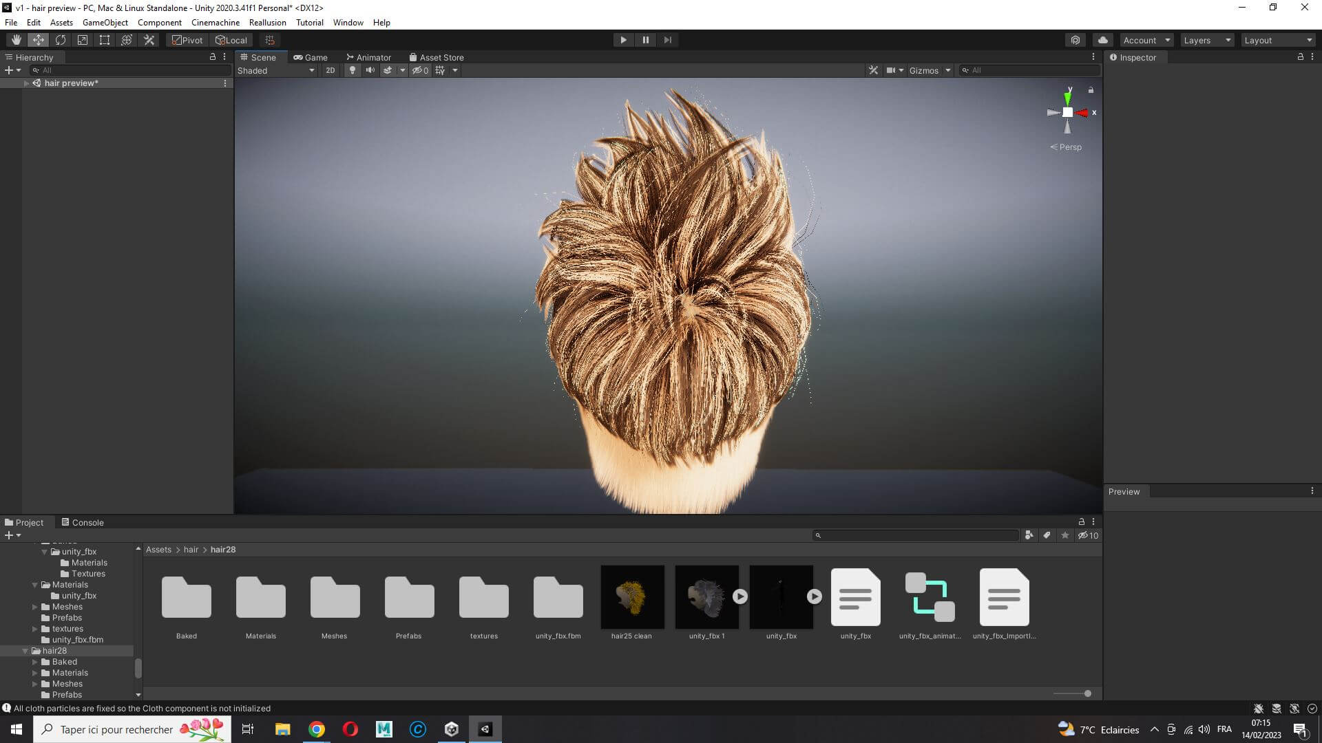 Realistic Hair Hawk Cyberpunk Low Poly - 3D Model by khaloui