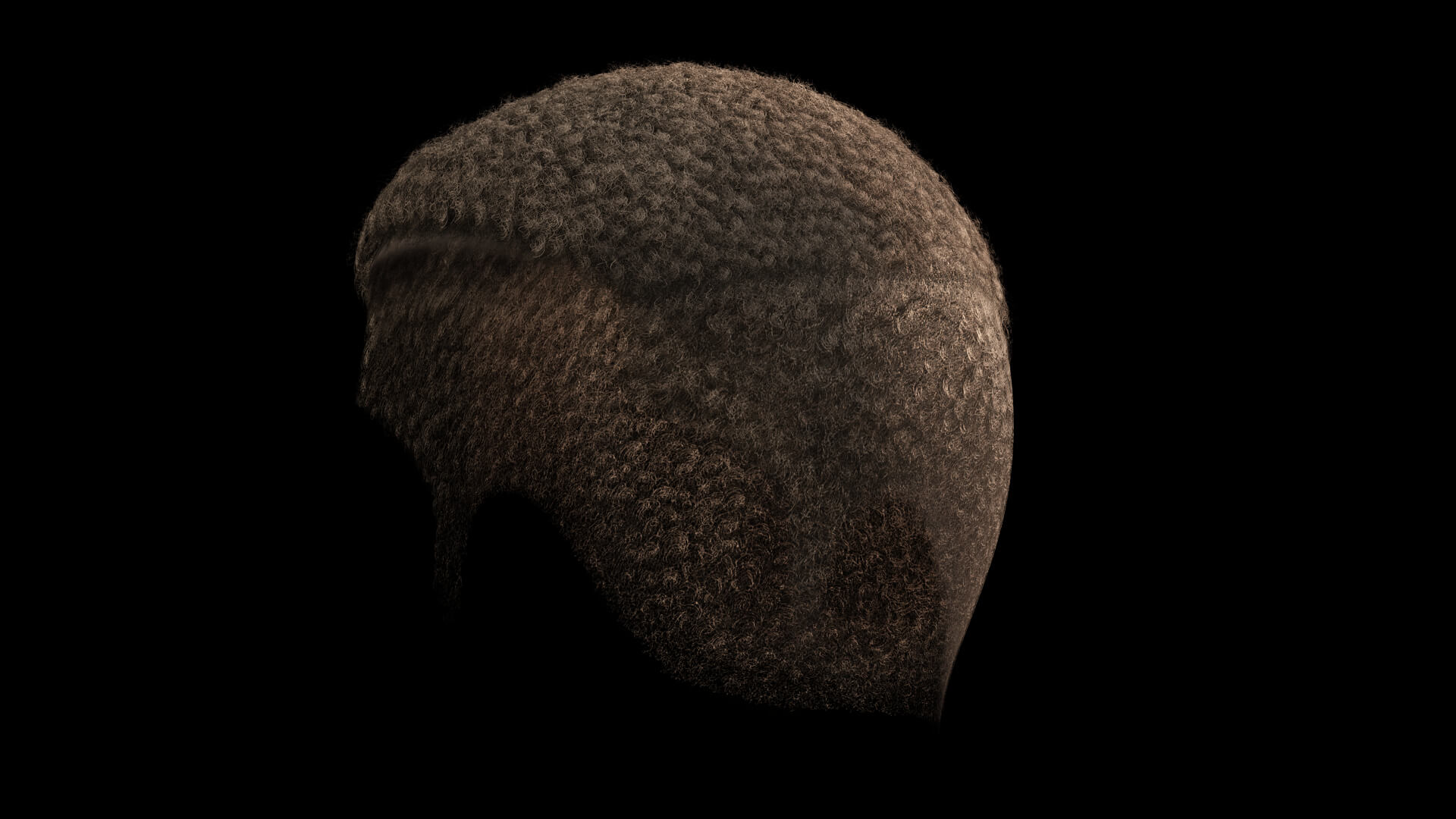 Realistic Hair Male - 3D Model by khaloui