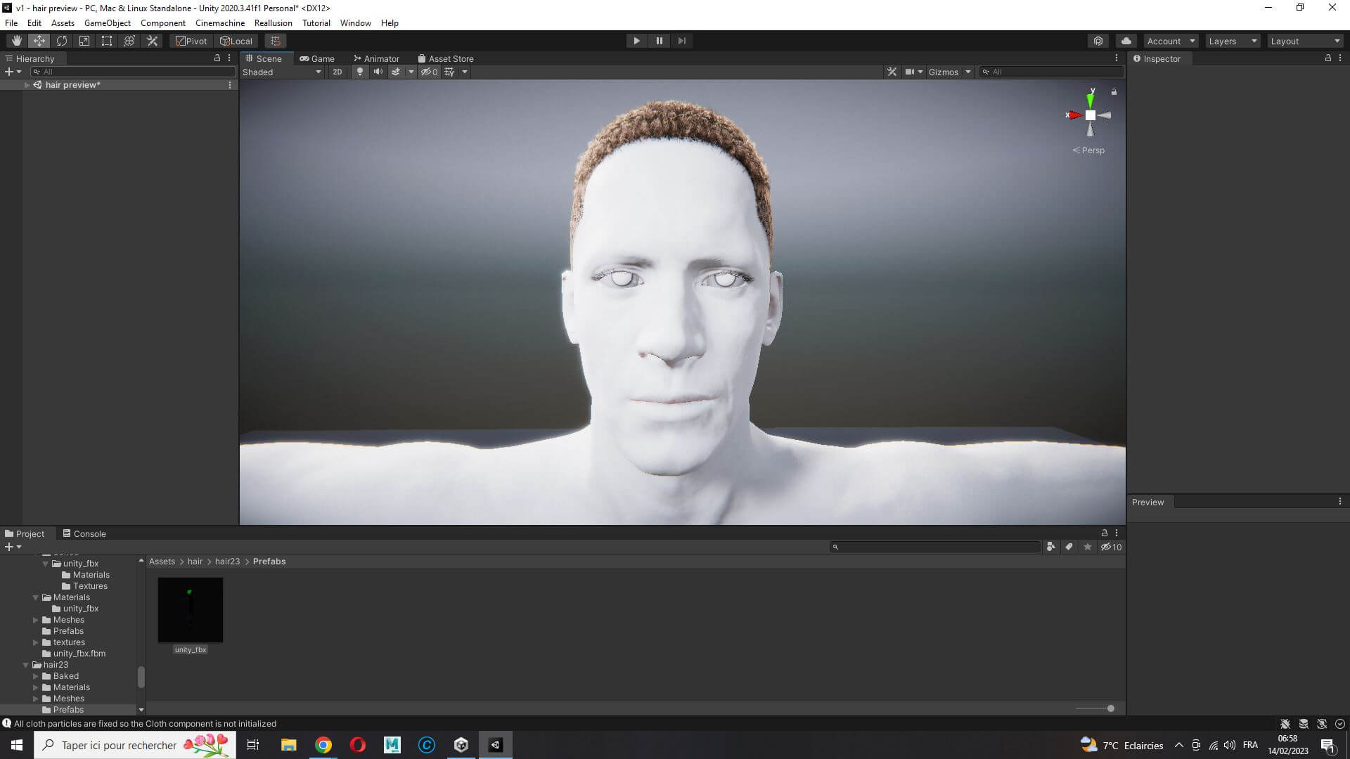 Realistic Hair Male - 3D Model by khaloui