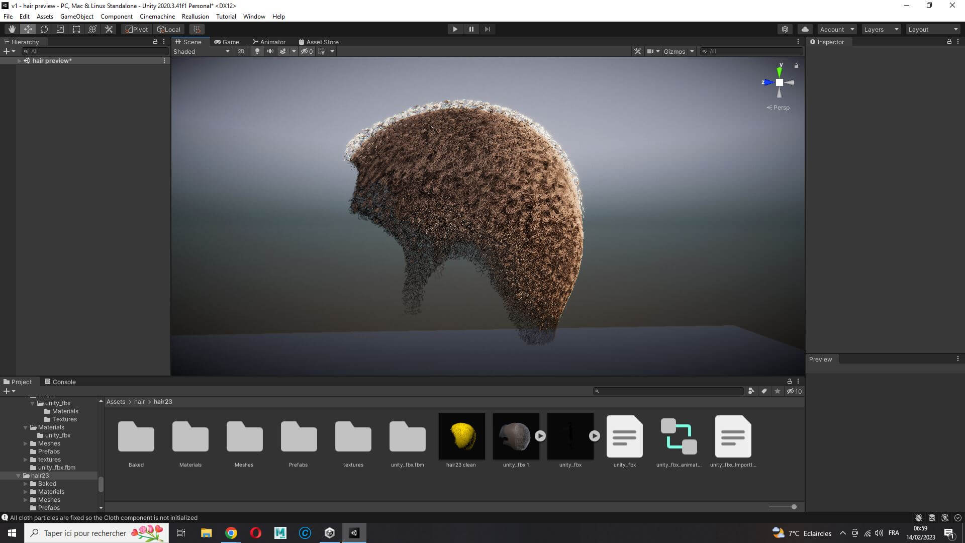 Realistic Hair Male - 3D Model by khaloui