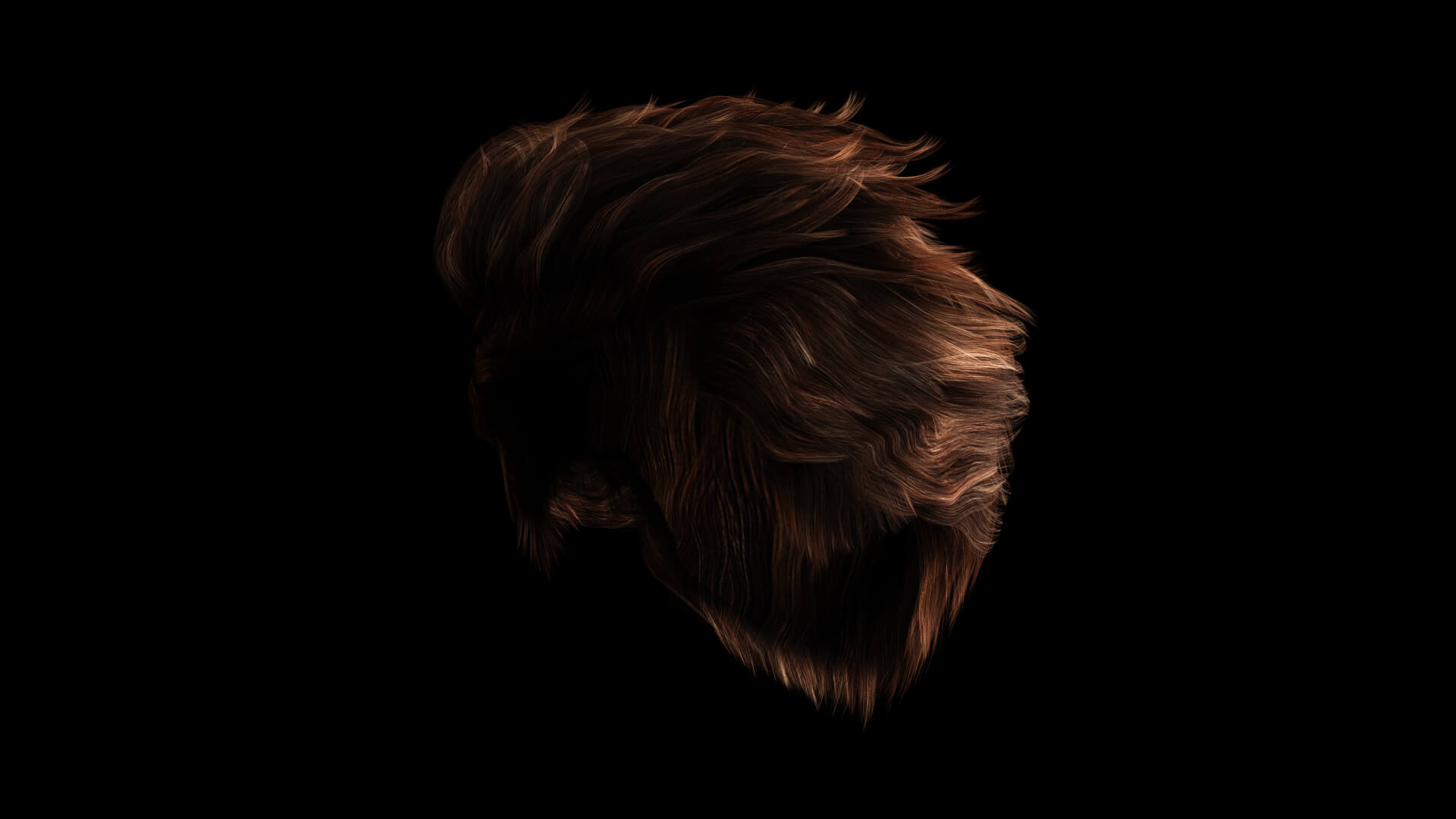 Realistic Hair Man Game Cards Low Poly - 3D Model by khaloui
