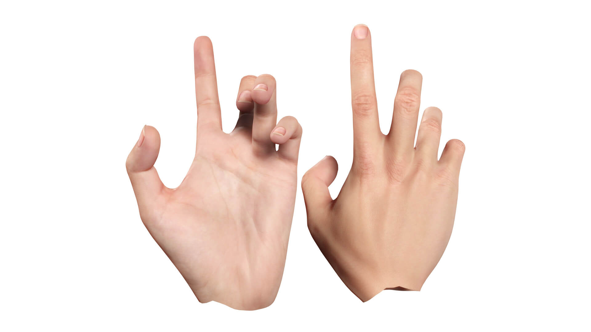 Realistic Hand VR - 3D Model by khaloui