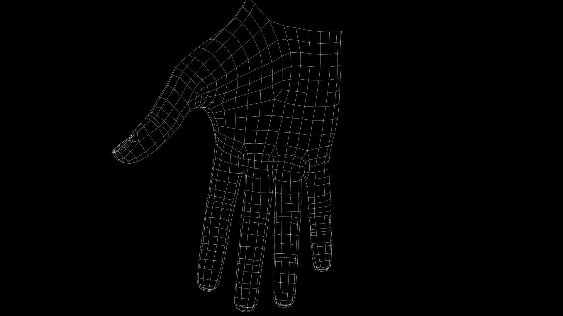 Realistic Hand VR - 3D Model by khaloui