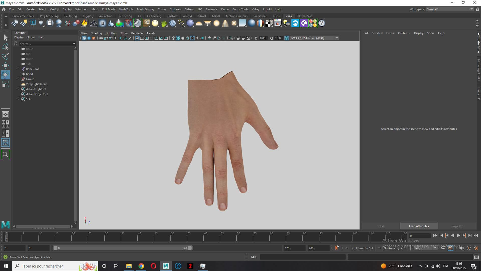 Hand VR - 3D Model by khaloui