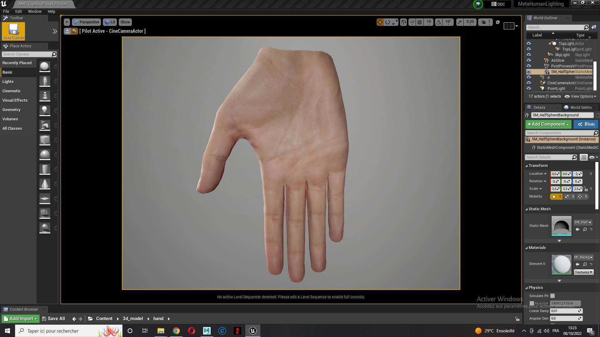 Hand VR - 3D Model by khaloui
