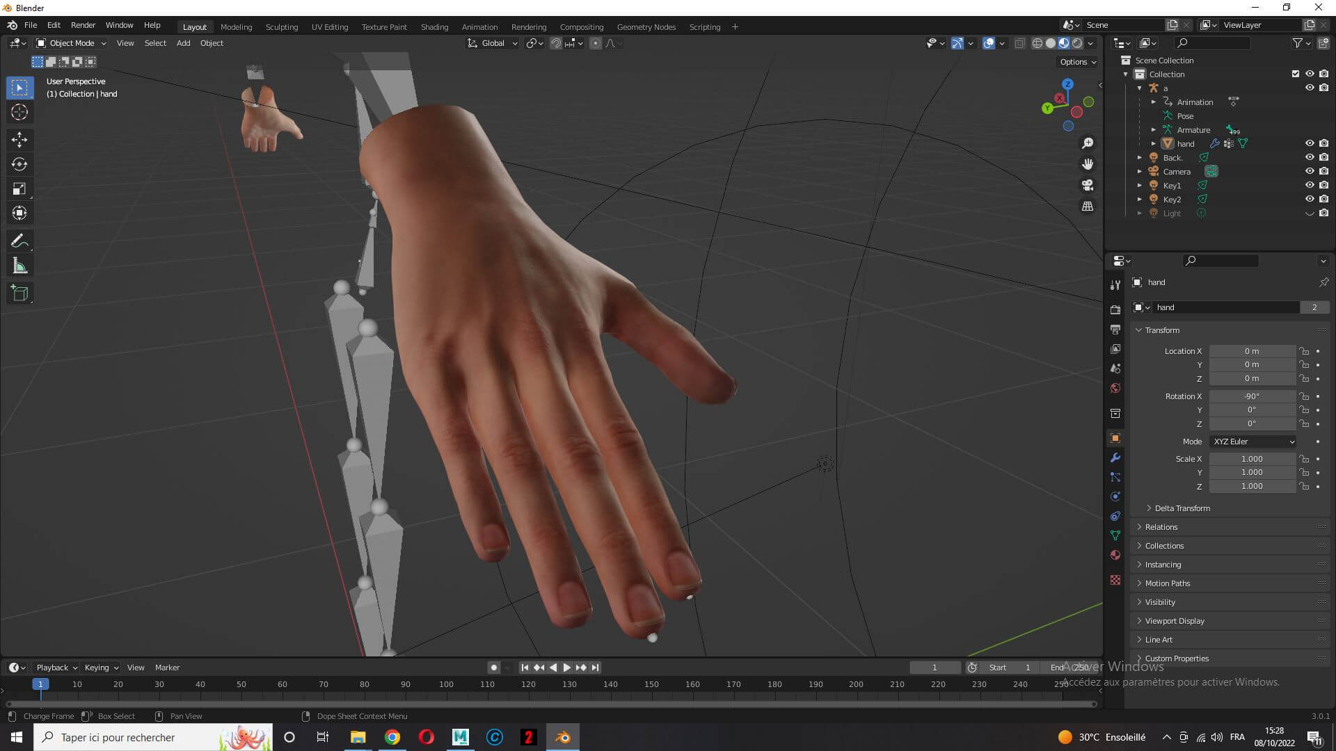 Hand VR - 3D Model by khaloui