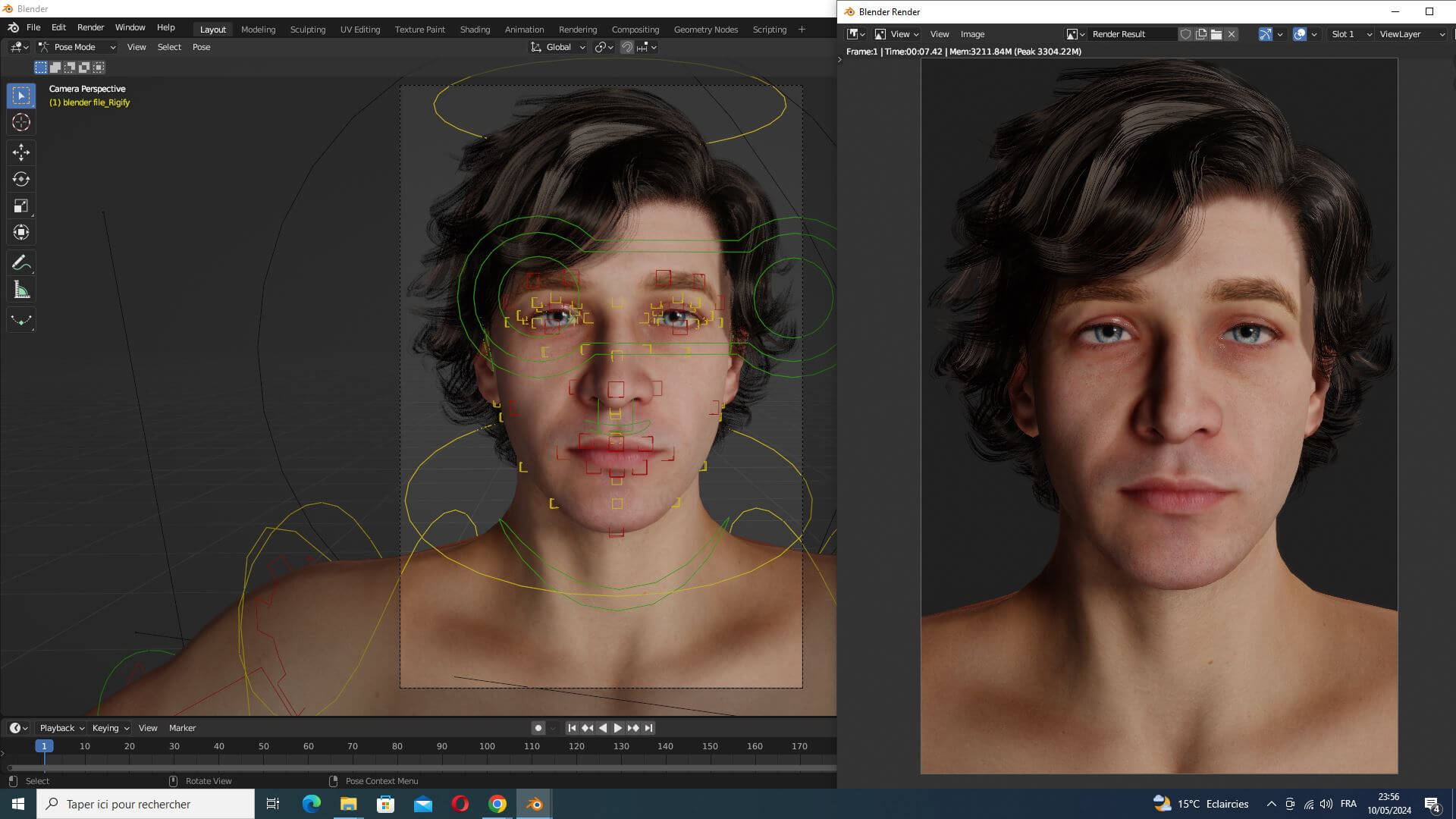 Realistic Male Body Perfect Base Shape - 3D Model by khaloui