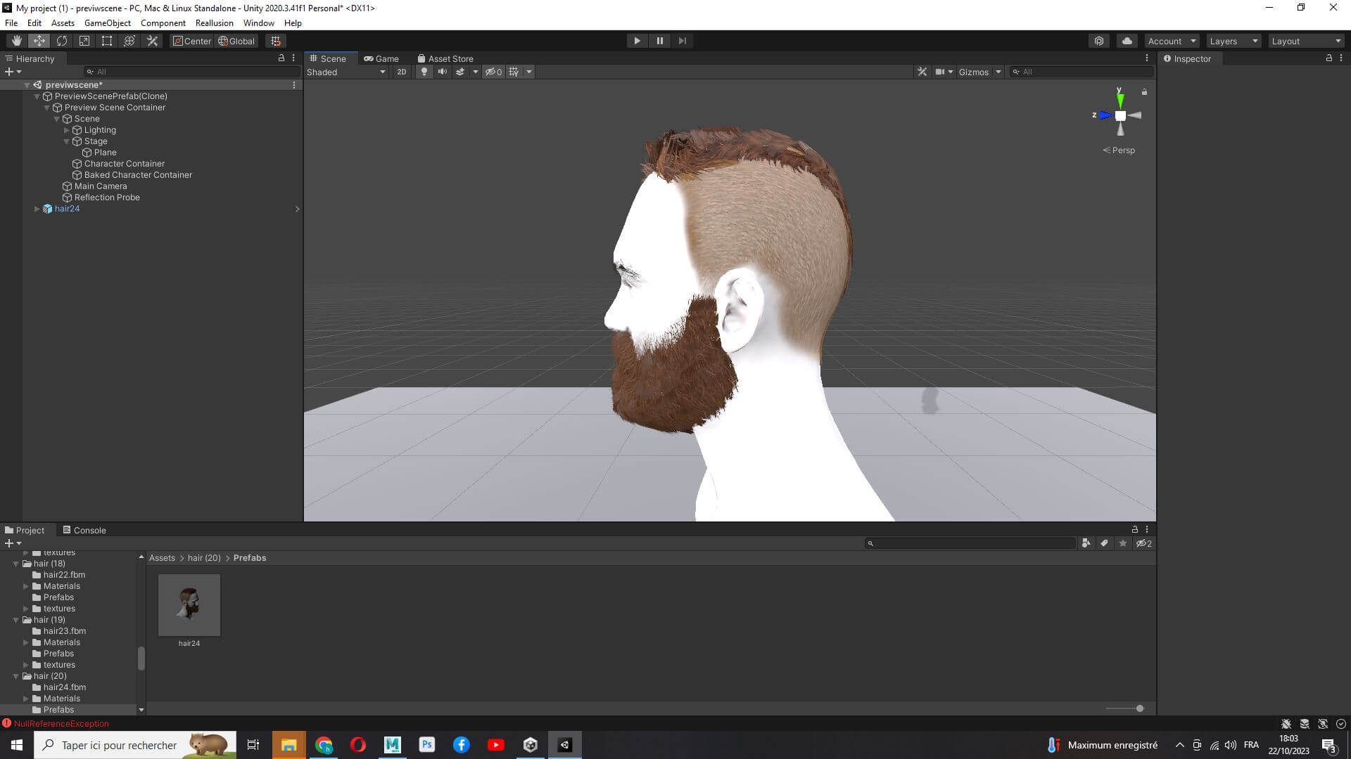 Realistic Male Hair - 3D Model by khaloui