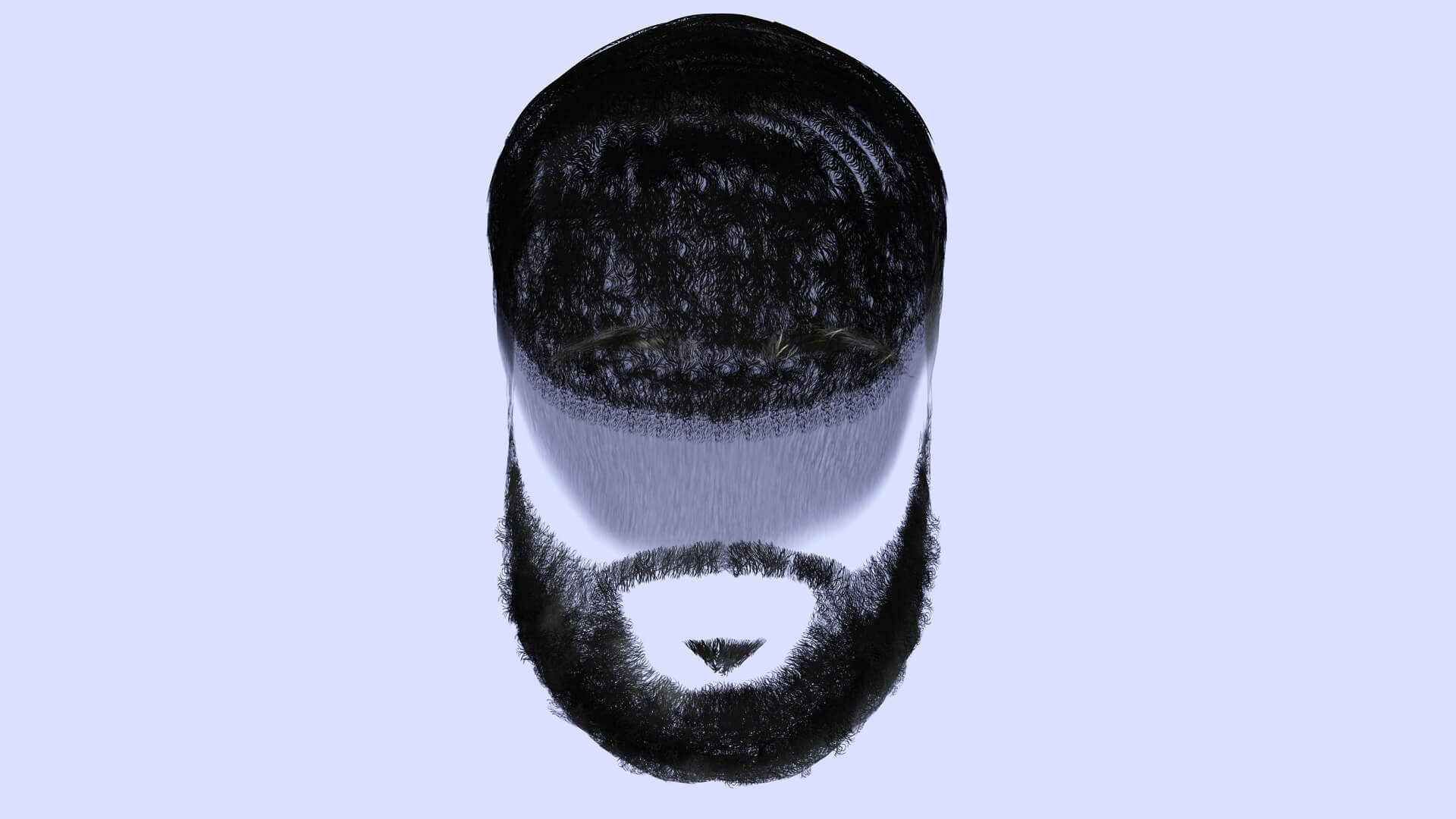 Realistic Male Hair - 3D Model by khaloui