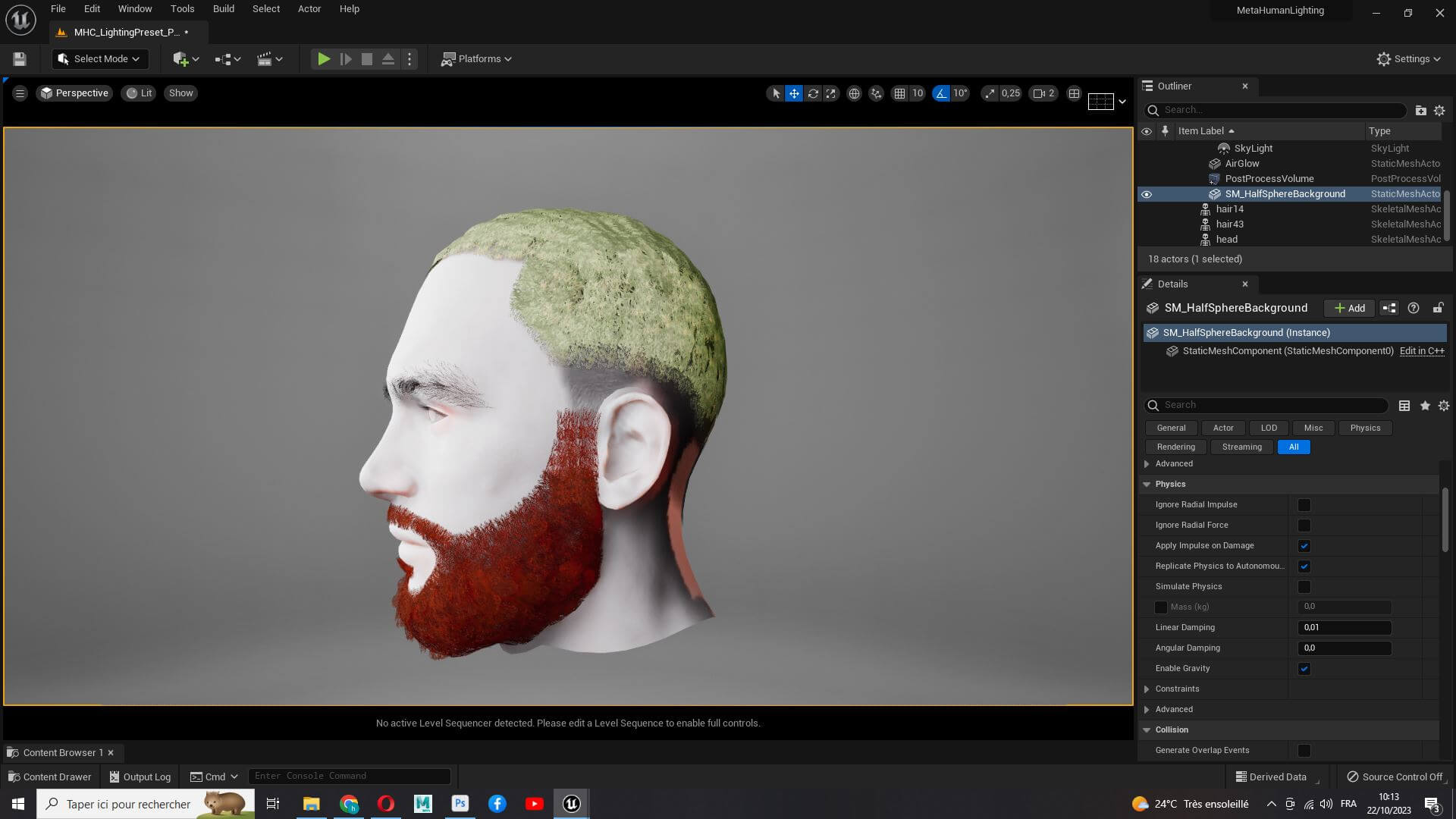 Realistic Male Hair - 3D Model by khaloui