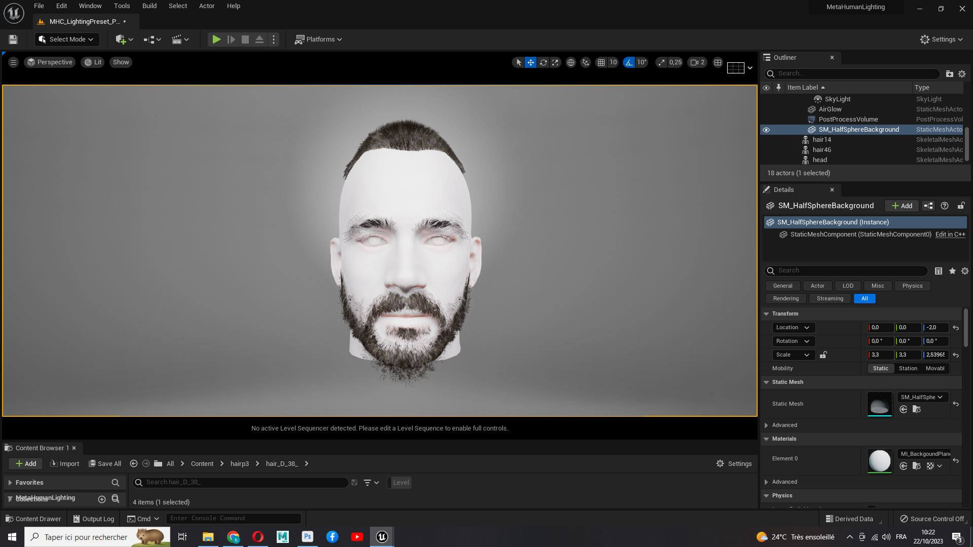 Realistic Male Hair - Buzz Hair Cut 3D Model by khaloui
