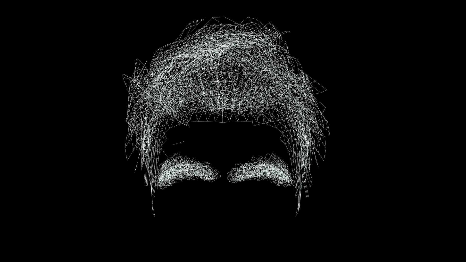 Realistic Male Hair - Slicked Back Style 3D Model by khaloui