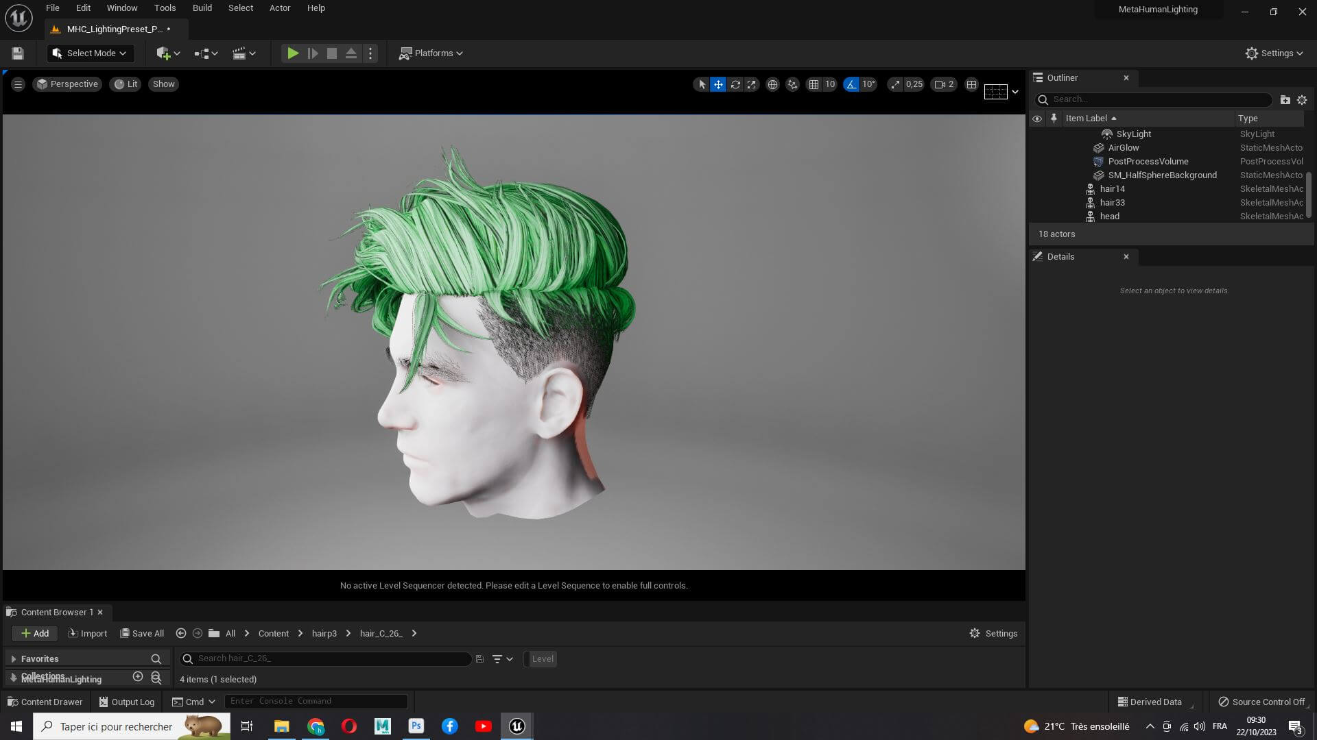 Realistic Male Hair - Taper Fade Style 3D Model by khaloui
