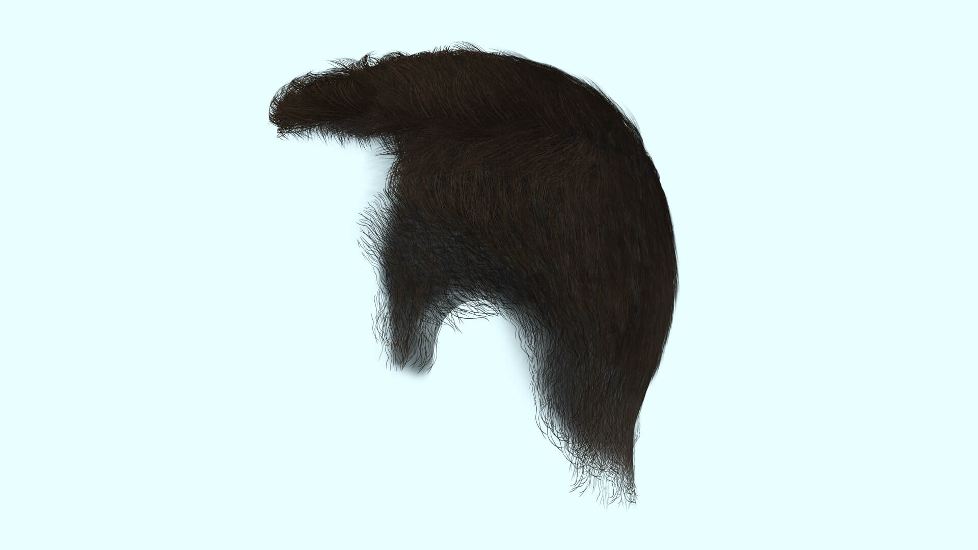 Realistic Male Hair - 3D Model by khaloui