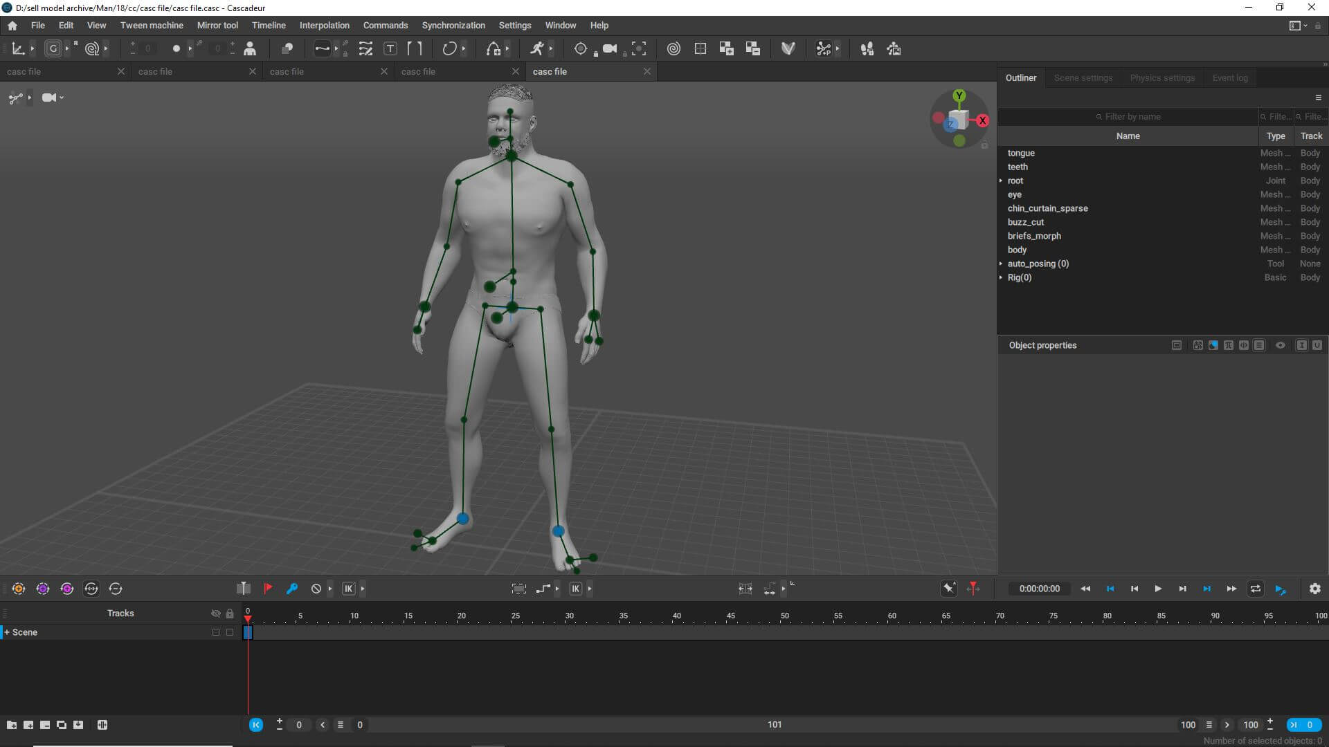 Realistic Man Base Mesh Rigged and Ready With Facial - 3D Model by khaloui